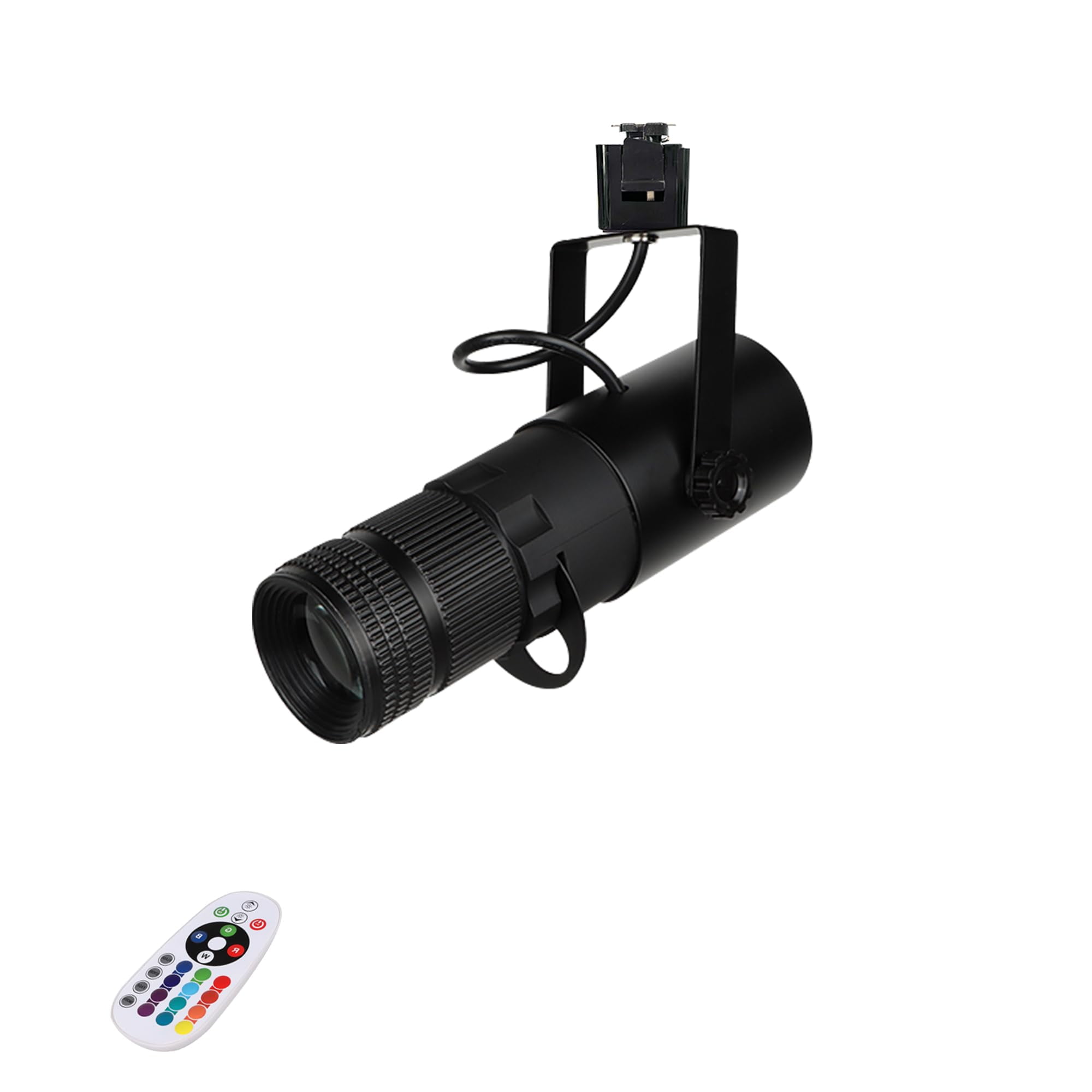 FSLiving RGB Spot Adjustable Aperture Remote Track Light J-Type Track ...