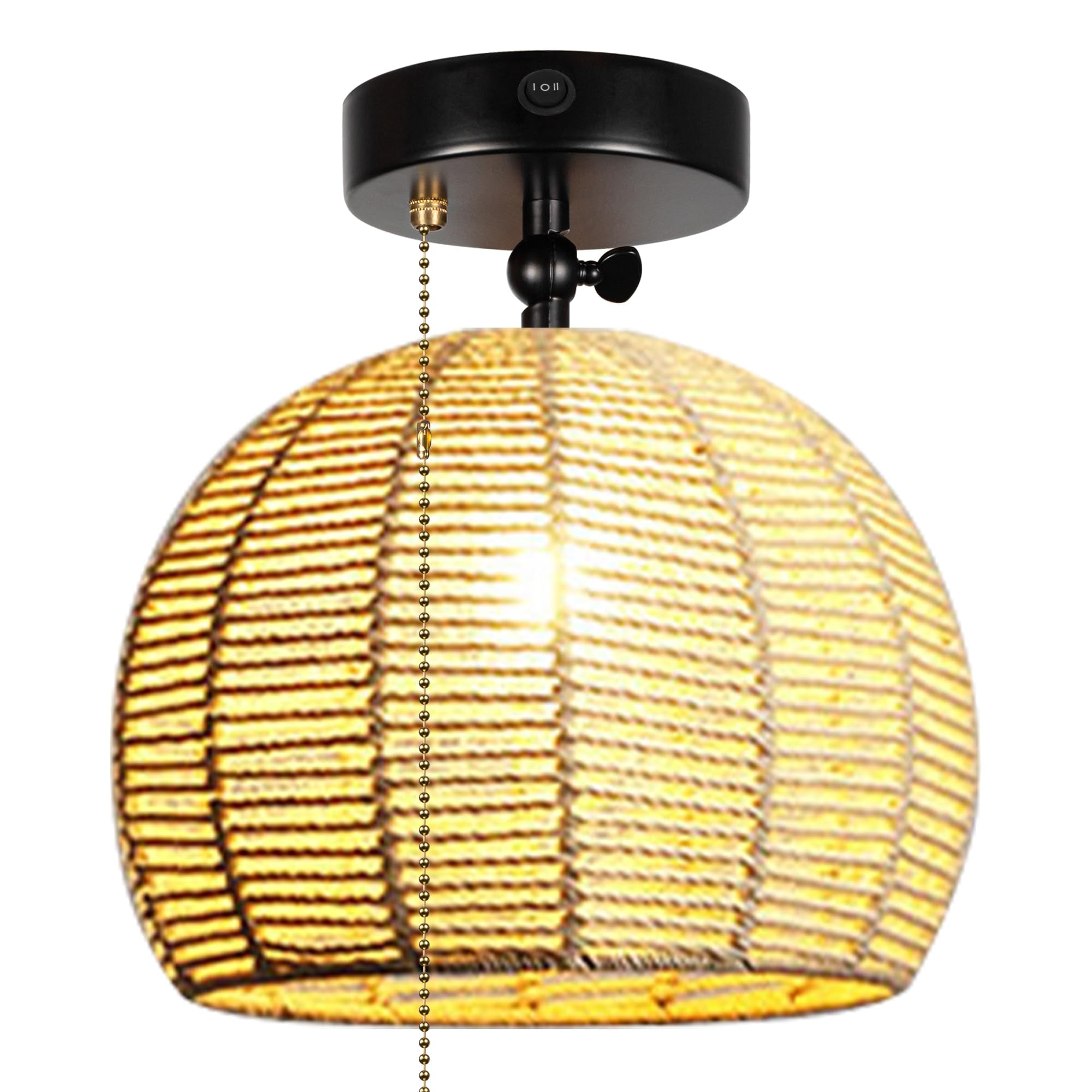 FSLiving RV Adjustable Wall Light with Zipper Switch 12V 11.8 in Twine ...