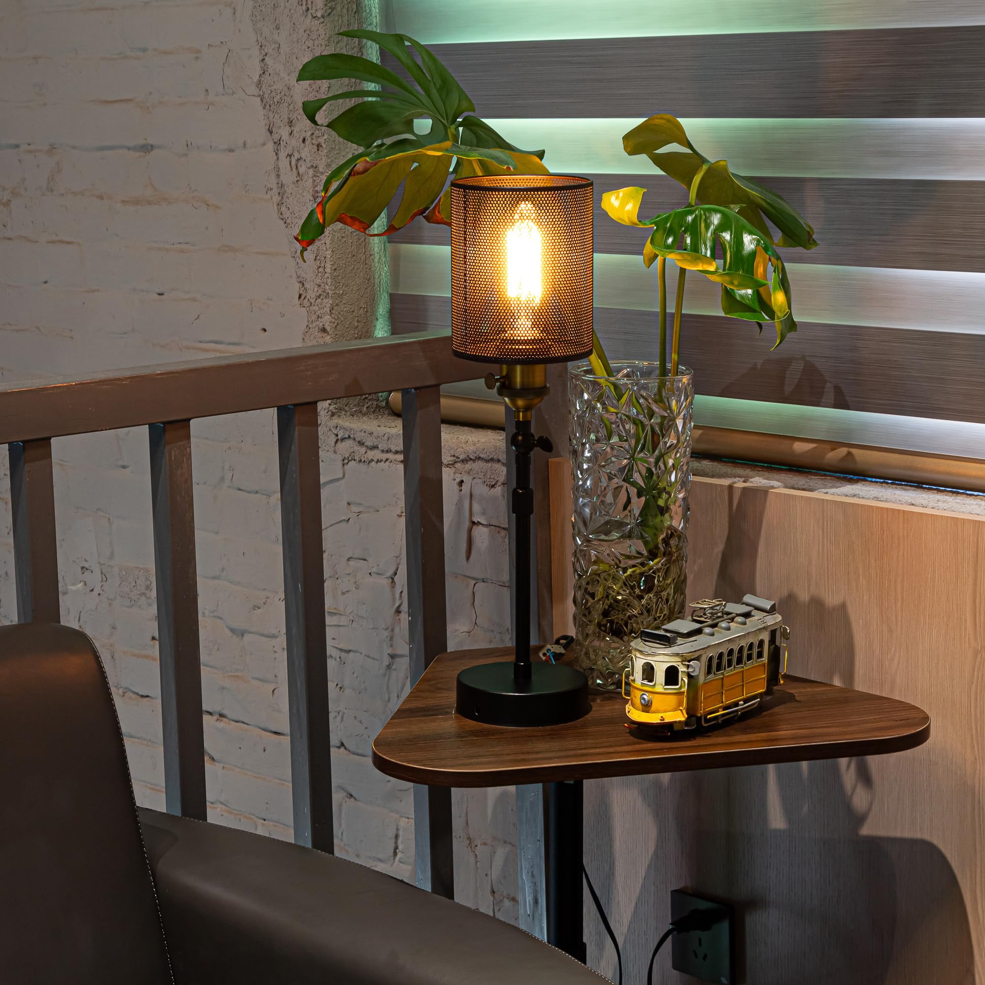 FSLiving Rechargeable Battery Operated LED Bedside Lamp by Remote RV ...