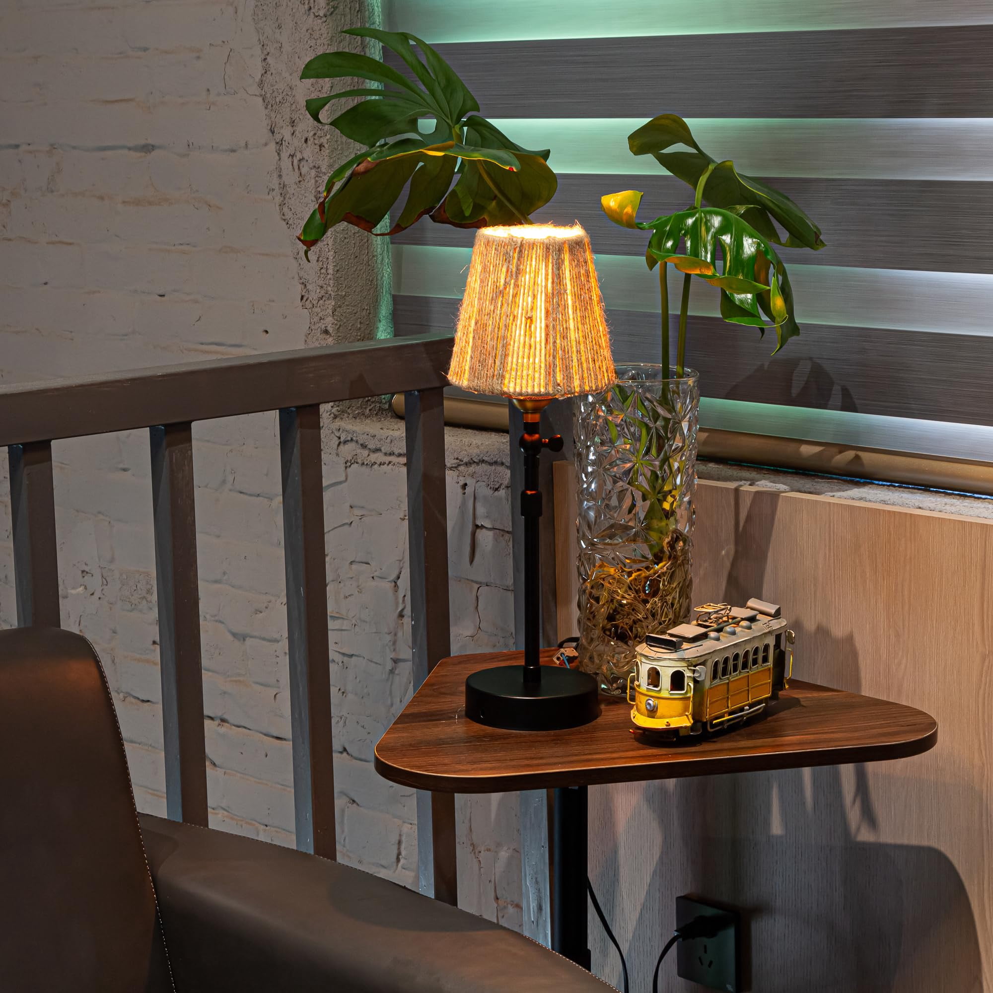 FSLiving Rechargeable Battery Operated LED Bedside Lamp by Remote RV ...