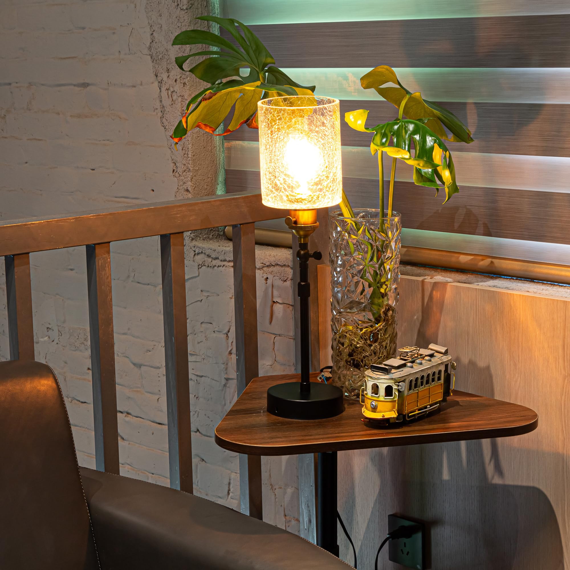 FSLiving Rechargeable Battery Operated LED Bedside Lamp by Remote RV ...