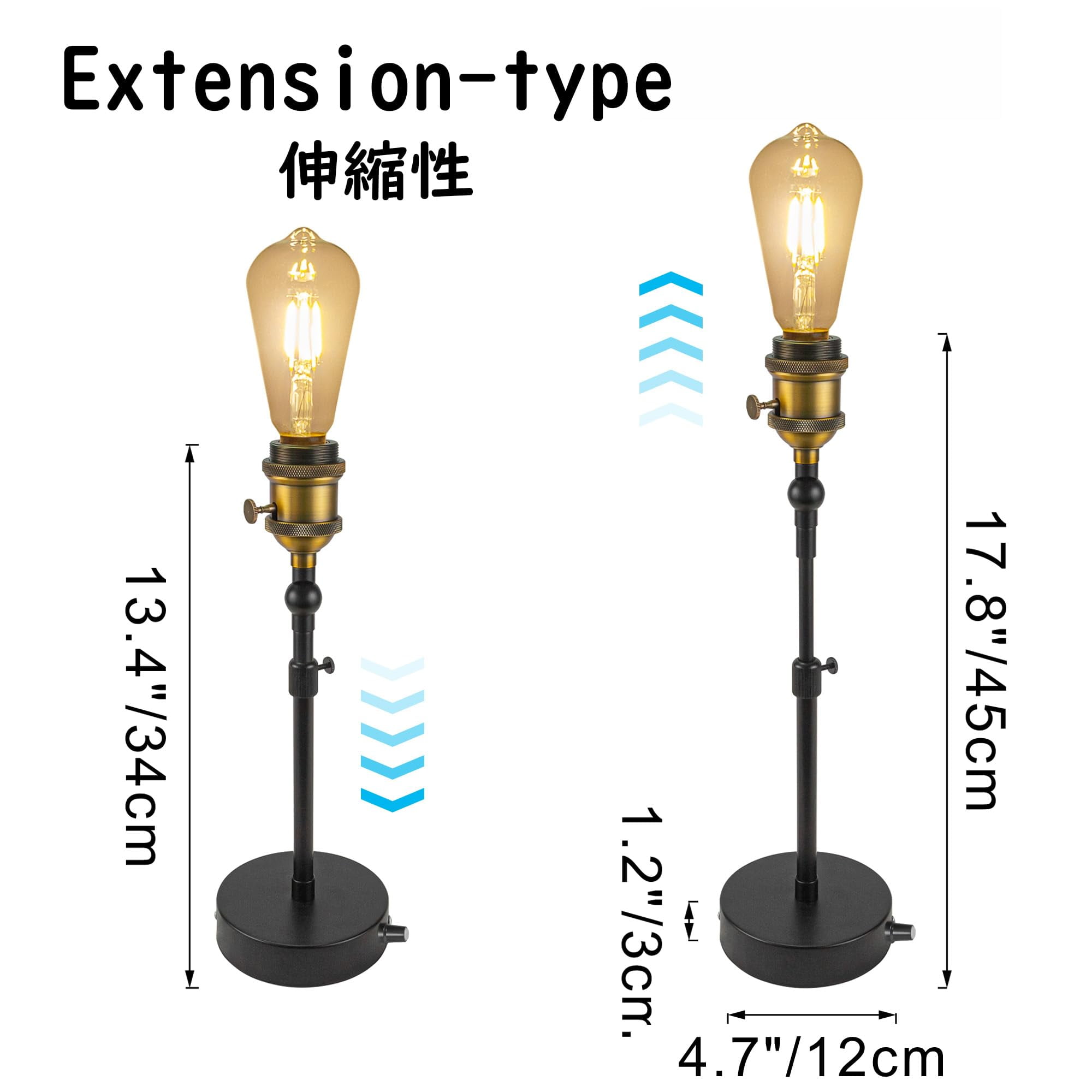 FSLiving Rechargeable Battery Operated LED Bedside Lamp by Remote RV ...