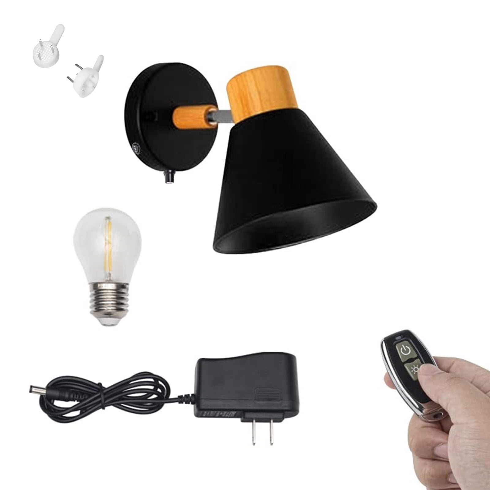 FSLiving Rechargeable Battery Operated Wall Sconce Dimmable Wireless ...