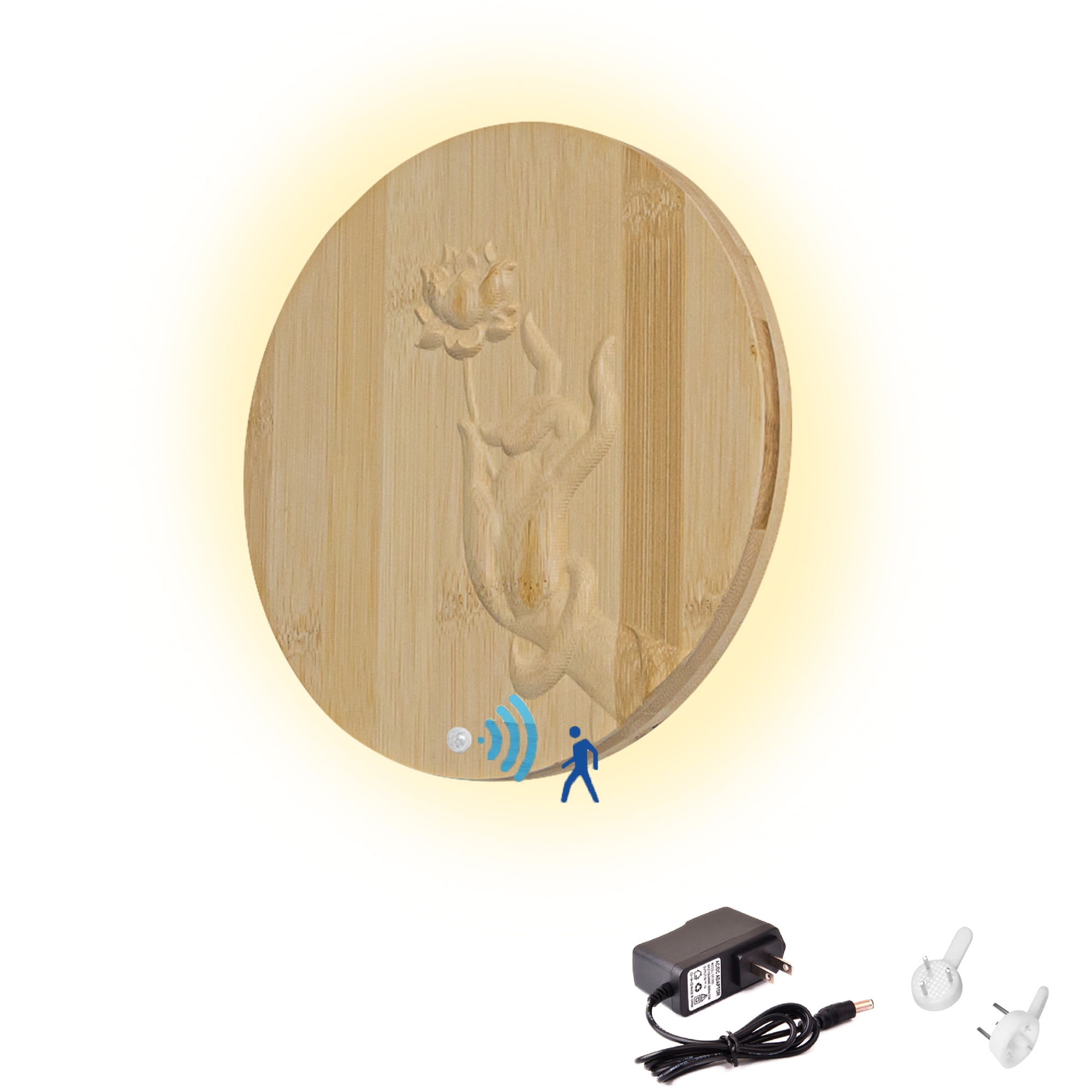 FSLiving Rechargeable Battery Operated Wall Sconces Cordless Motion ...