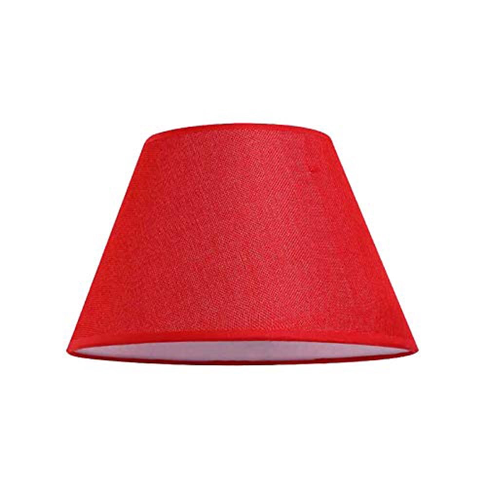 FSLiving Red Cloth Cone Lamp Shades Fixture Replacement Shades for DIY ...