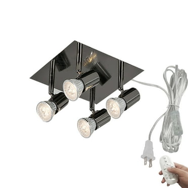 FSLiving Hardwired Ceiling Light Black Iron DIY Ceiling Spot Lighting ...