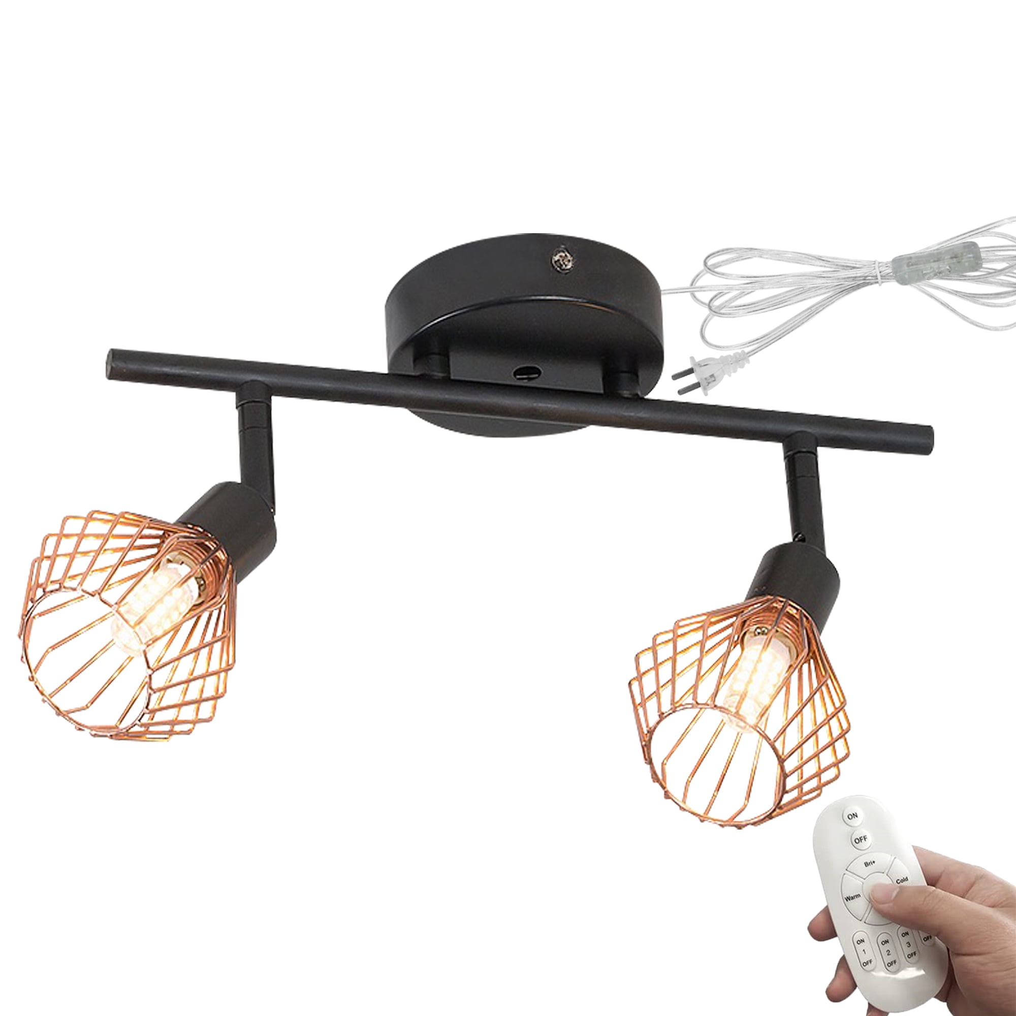 FSLiving Remote Control Ceiling Lamp Multi-Directional Close to Ceiling ...