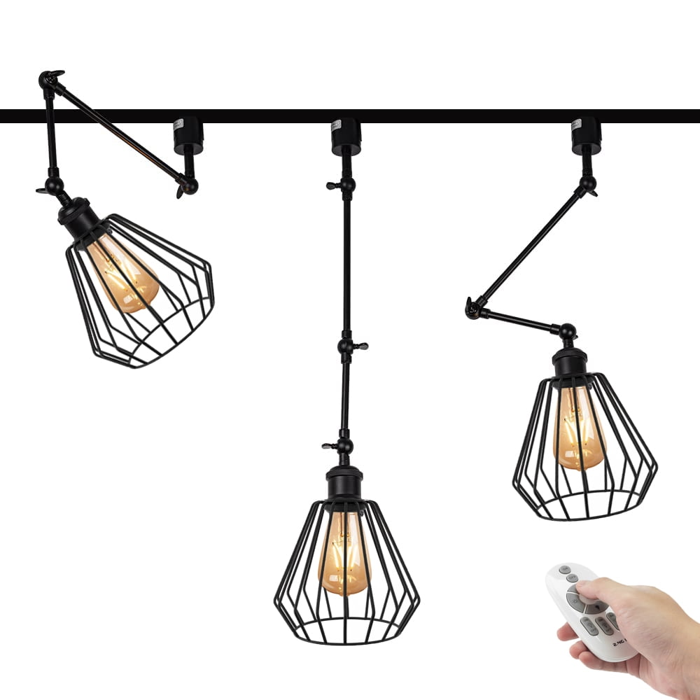 FSLiving Remote Control H-type Ceiling Pendant Light with E26 LED ...
