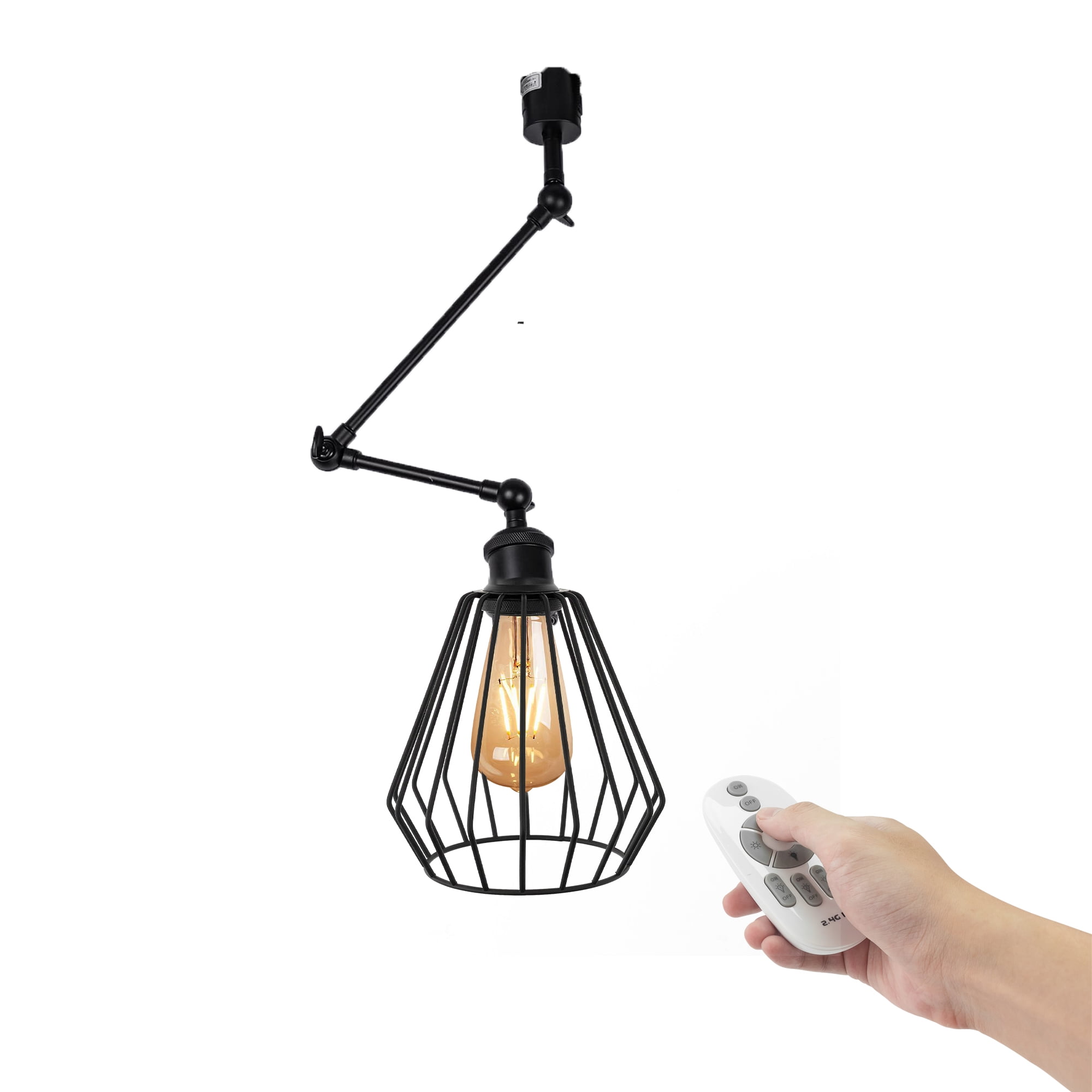 FSLiving Remote Control H-type Ceiling Pendant Light with E26 LED ...
