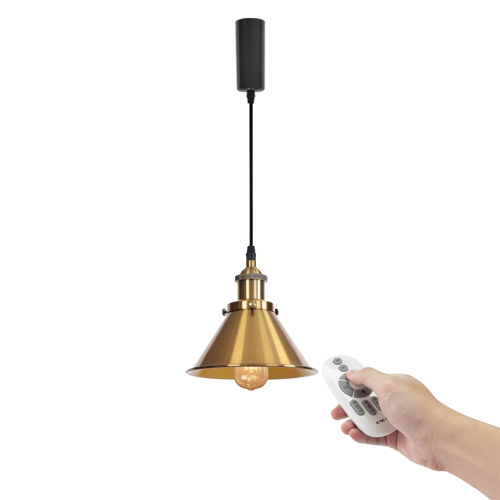 FSLiving Remote Control H-type Ceiling Pendant Light with E26 LED ...