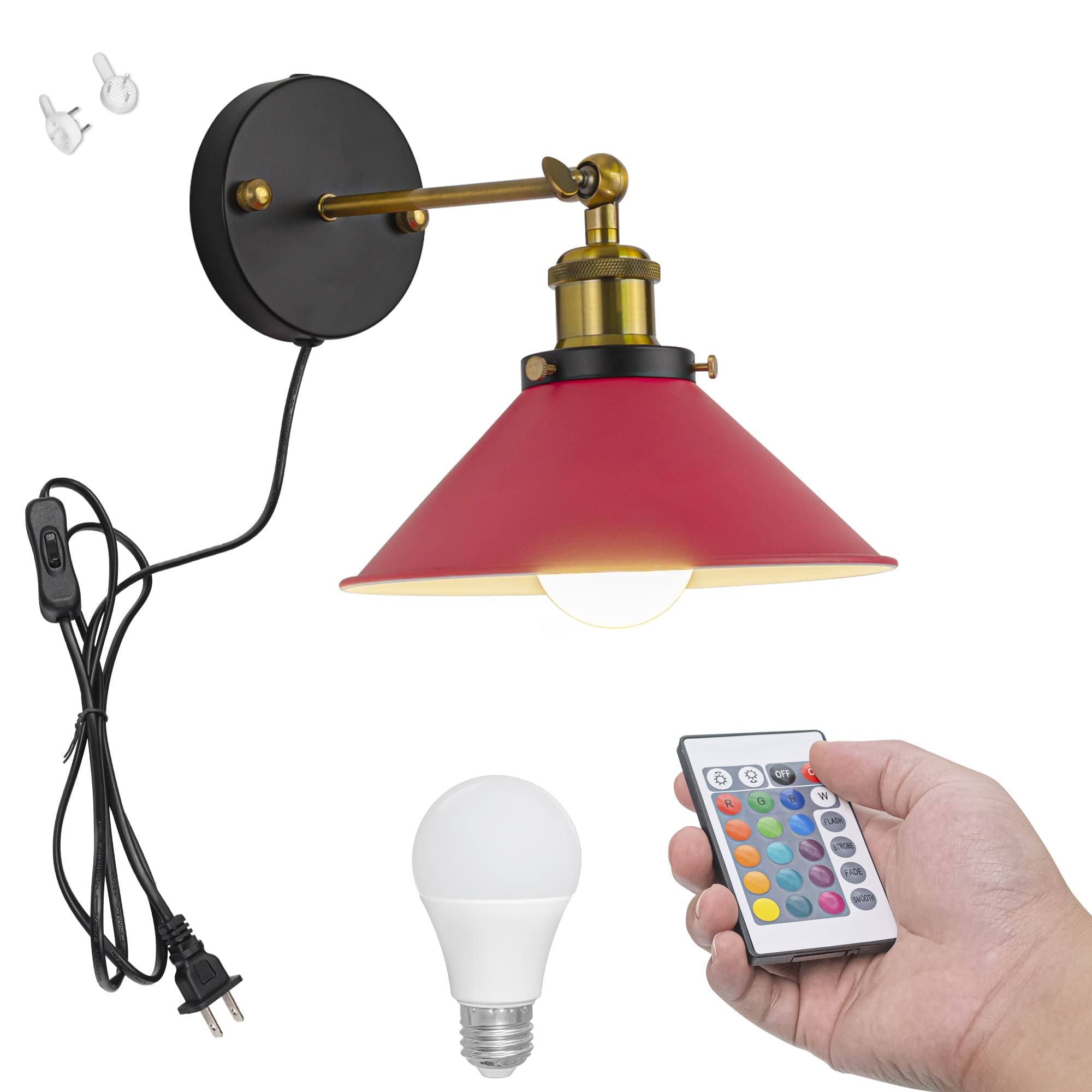 FSLiving Remote Control Lamp Color Changing RGB Tunable White A19 Smart ...