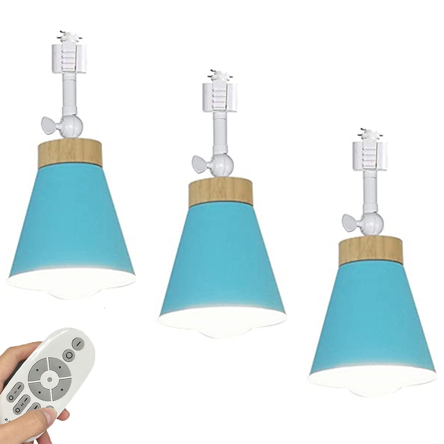 FSLiving Remote Control Pendant Light H-Type Track Ceiling Light w ...