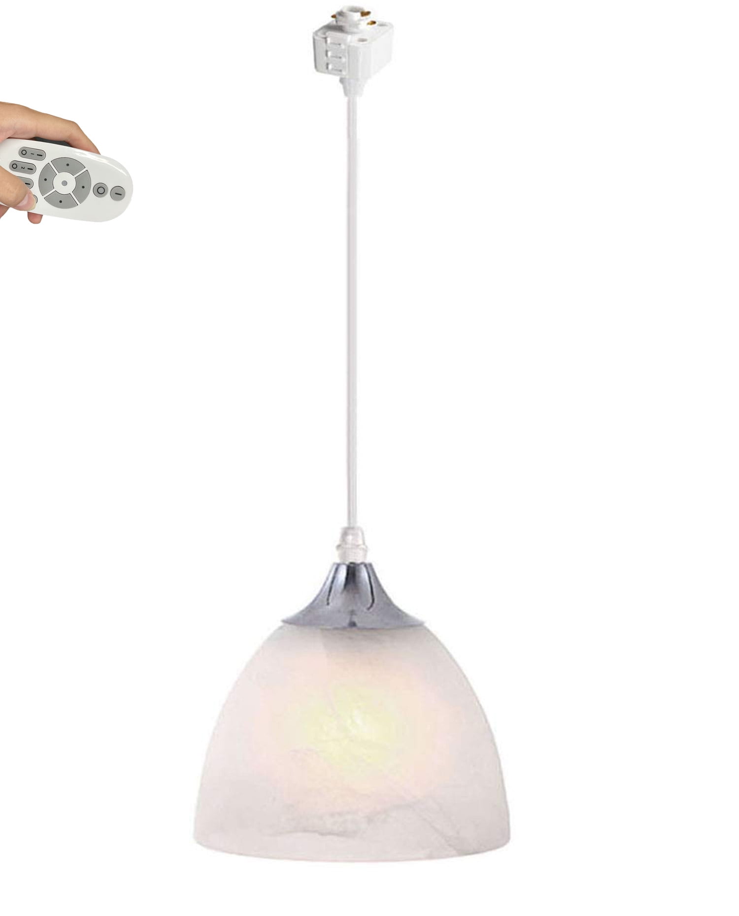 FSLiving Remote Control Pendant Light Halo Track Pendant Light Fixture ...