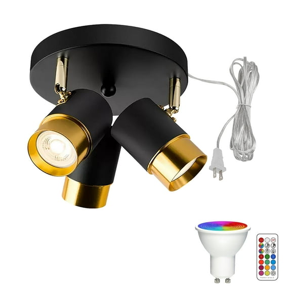 FSLiving Remote Control Track Lamp Multi-Directional Close To Ceiling ...