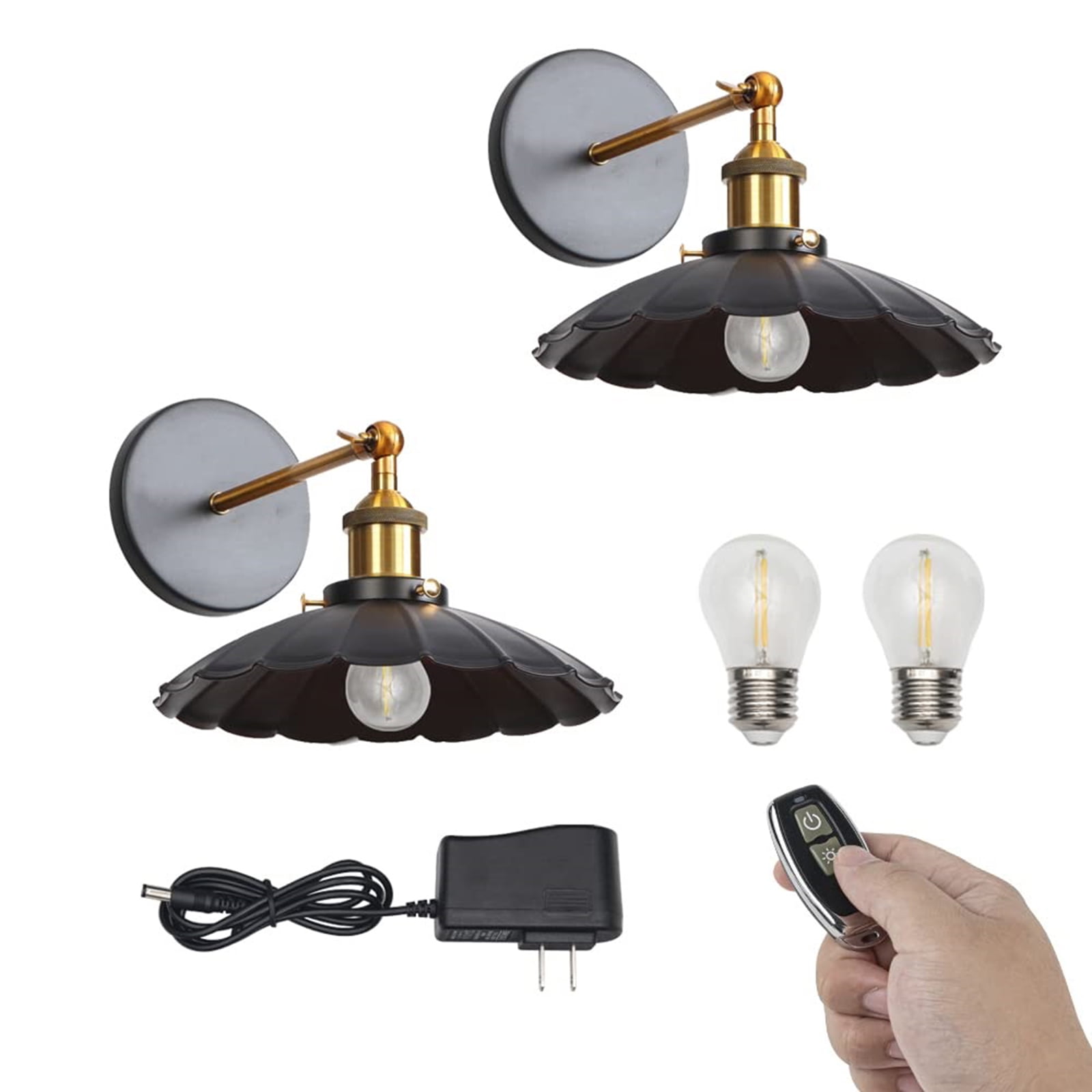 FSLiving Remote Rechargeable Battery Run Low-Volt Safe LED Remote ...