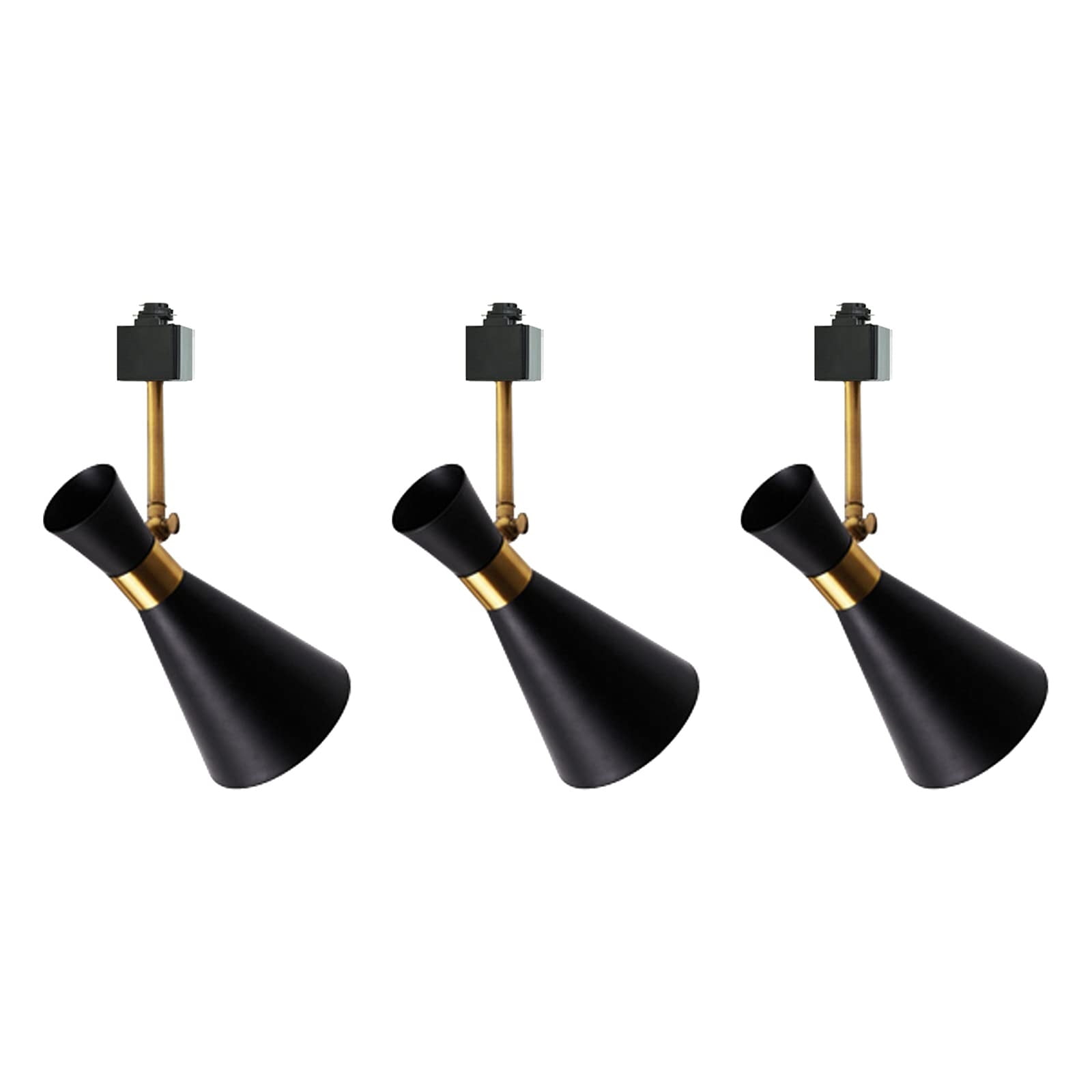 FSLiving Retro Style Adjustable Angle H-Type Track Head Lighting E26 ...