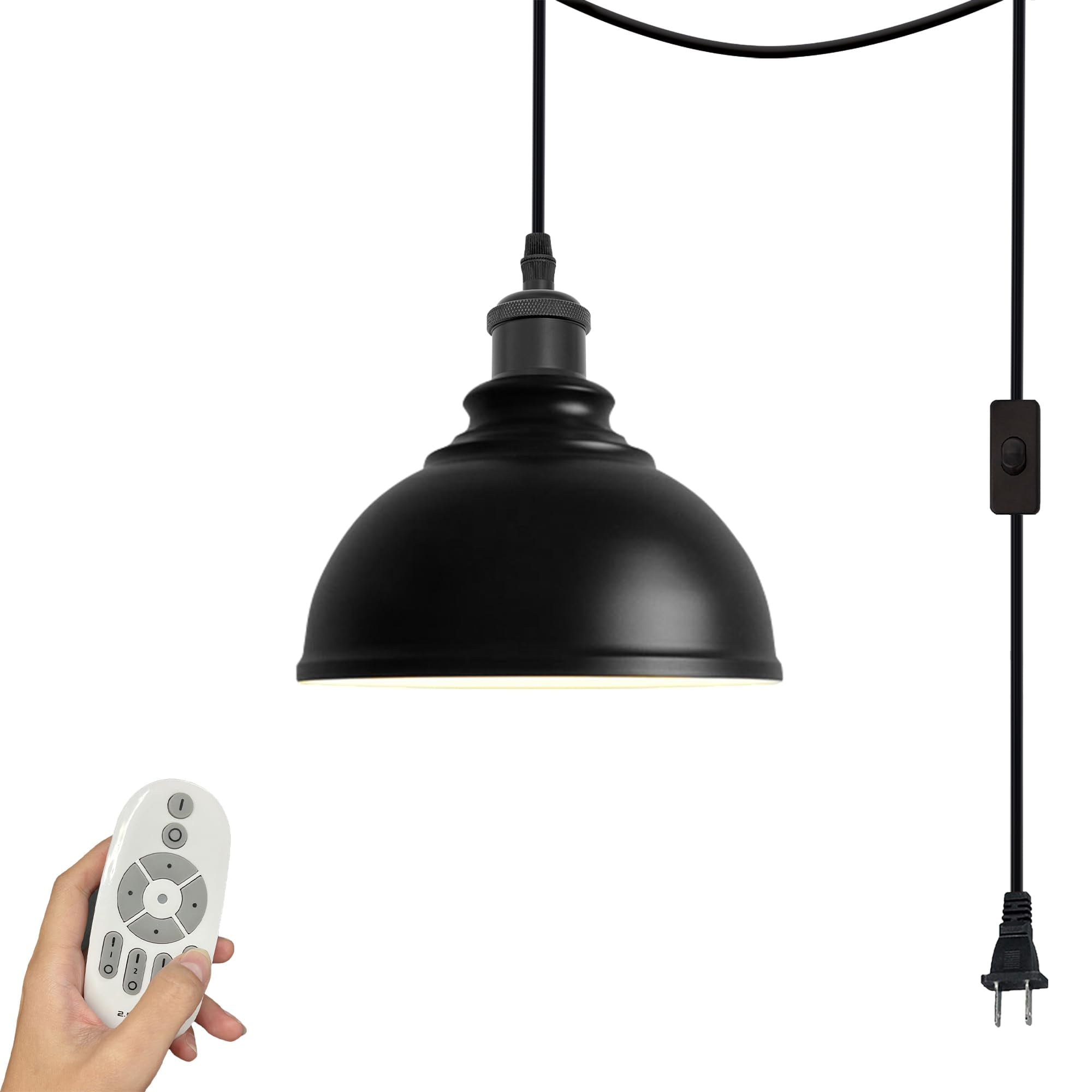 FSLiving Stepless Dimming & Color Changing Hanging Swag Pendant Light ...