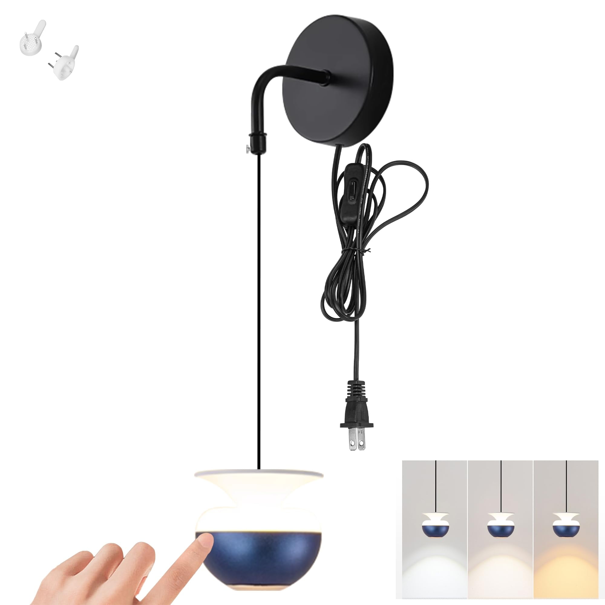 FSLiving Touch Dimmer Accent Downlight 3 Colors Hollow Decorative Wall ...