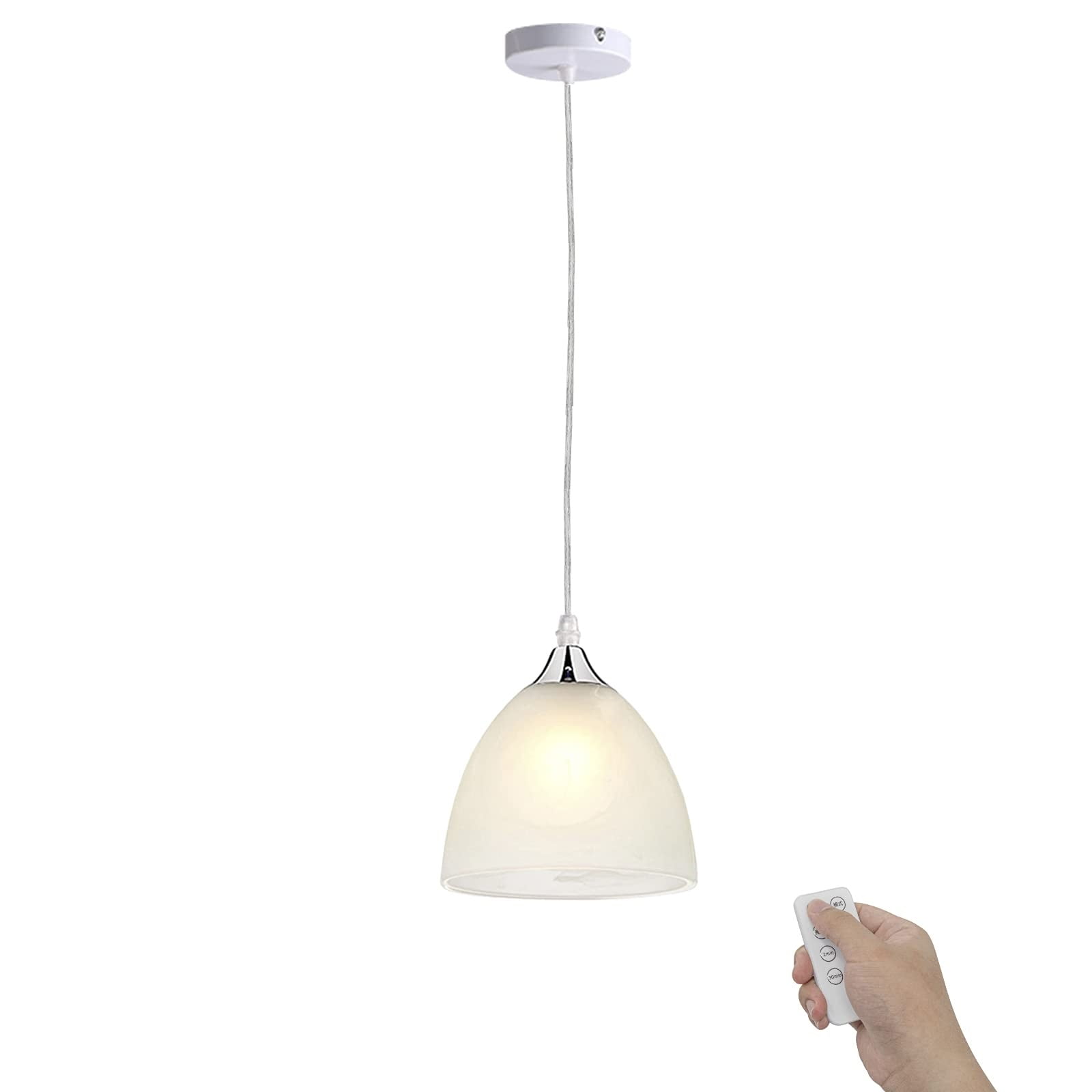 FSLiving USB Charging Dimmable No Wire Remote Control Battery LED Low ...