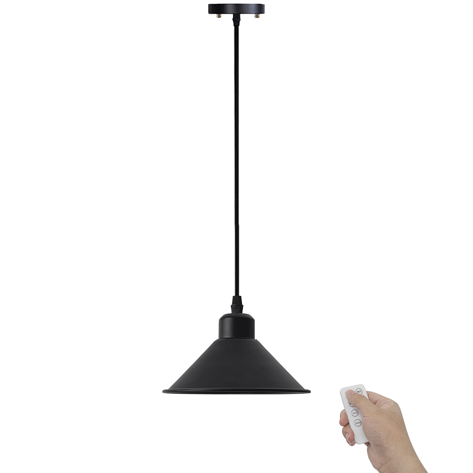 FSLiving USB Charging Dimmable No Wire Remote Control Battery Low ...