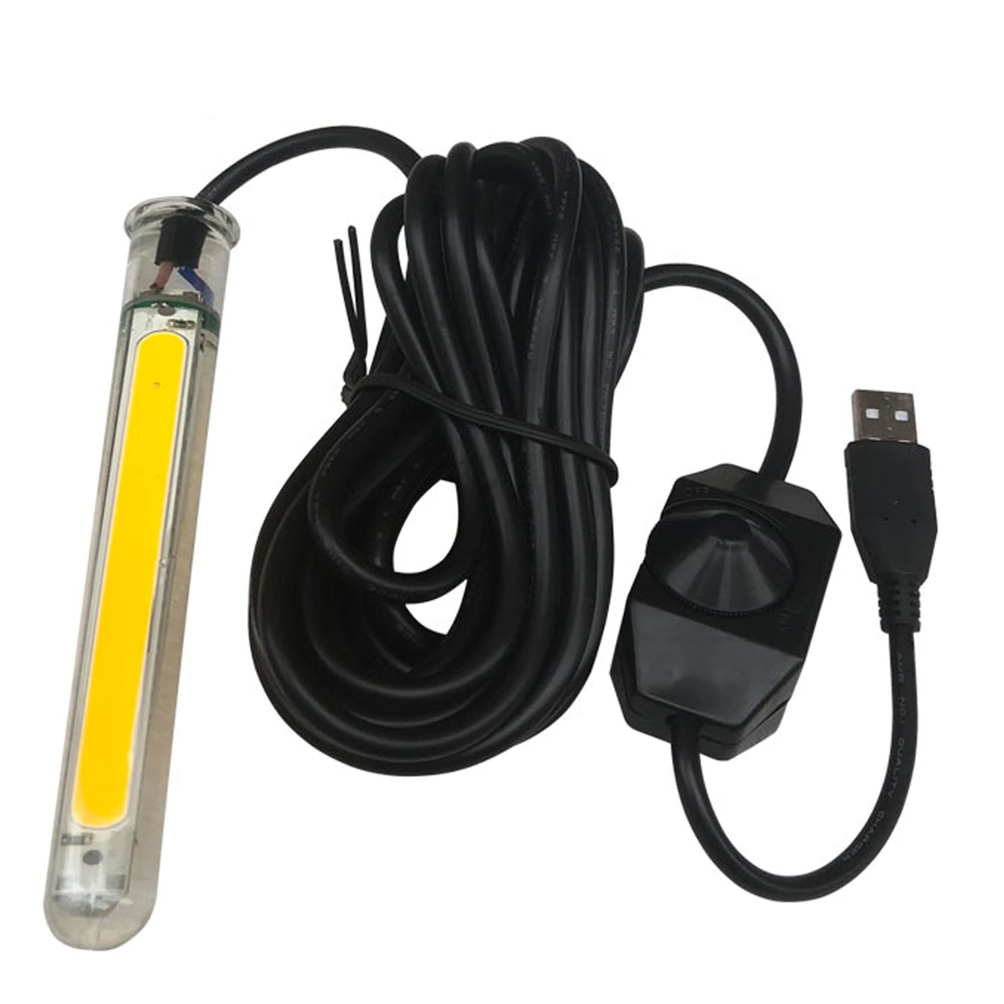 FSLiving USB LED Charging 5V Underwater Fishing Light Fish Attracting ...