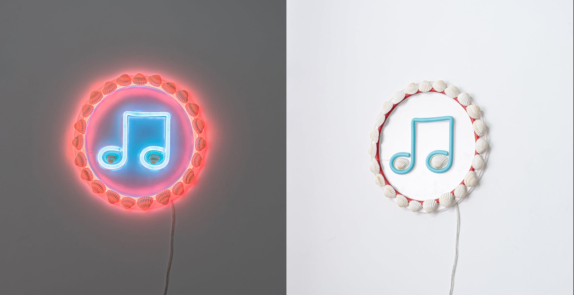 FSLiving Wall Ambient Lighting Music Symbol Pattern With Shell Elements ...