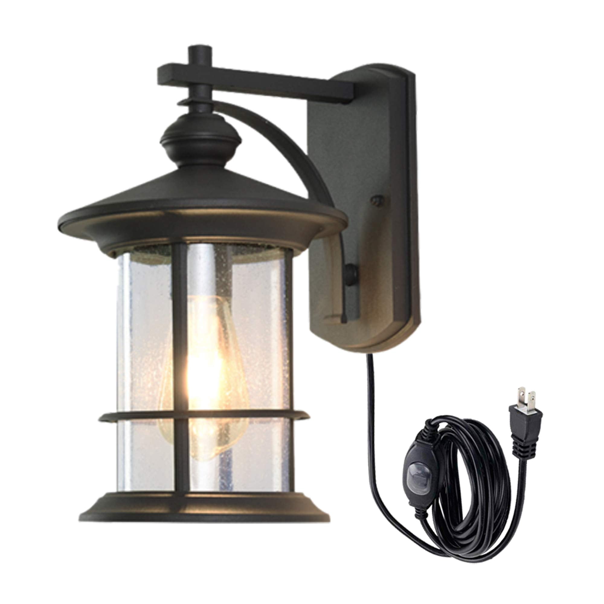 FSLiving Wall Mounted Lighting Plug-in Outdoor -Indoor Aluminum ...