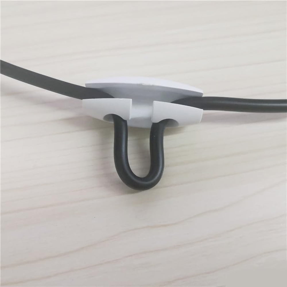 FSLiving White Finished Cable Hook Regulator Art Lamp Cord Shortener ...