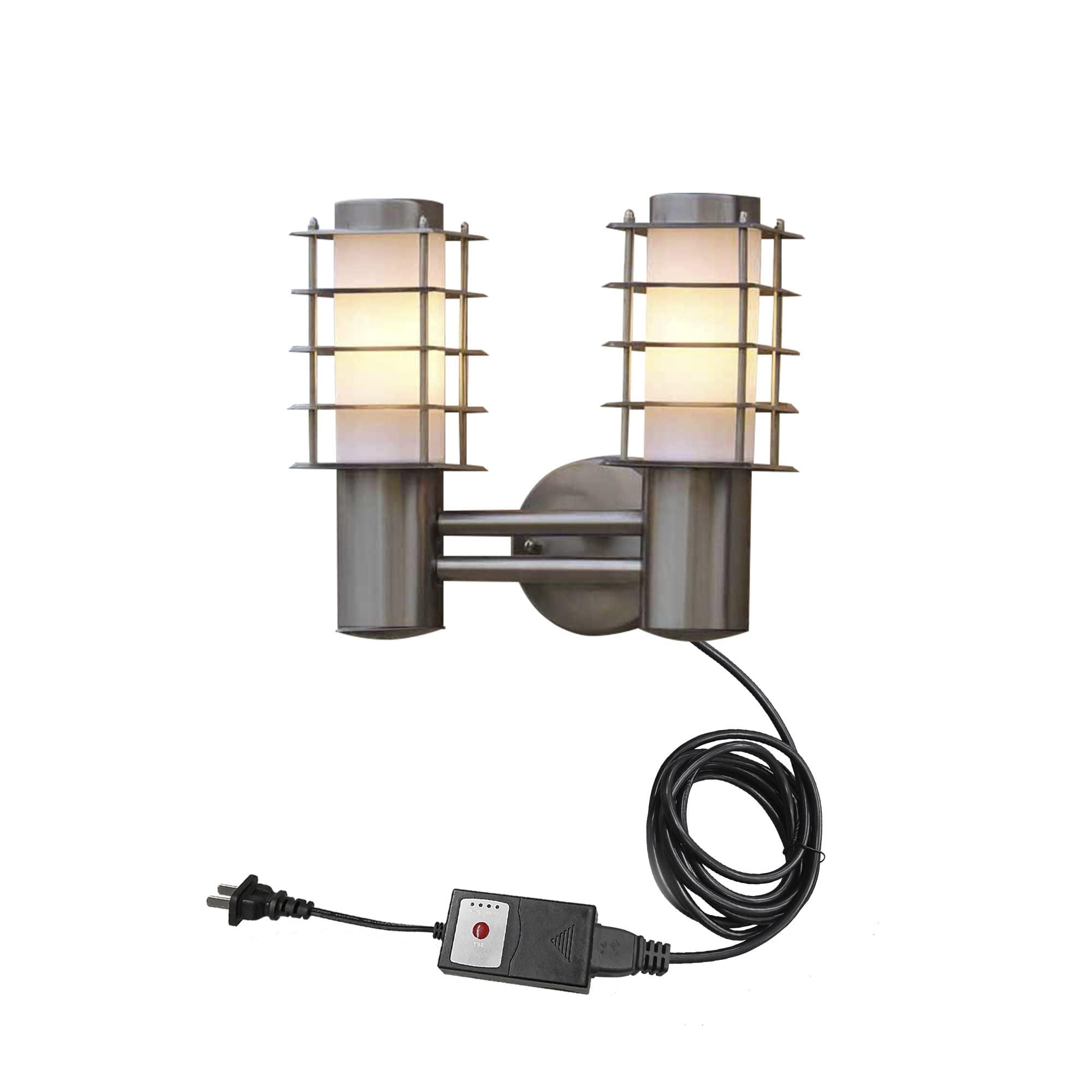 FSLiving White PMMA Upward Wall Lamp with Auto Timer IP54 with UL ...