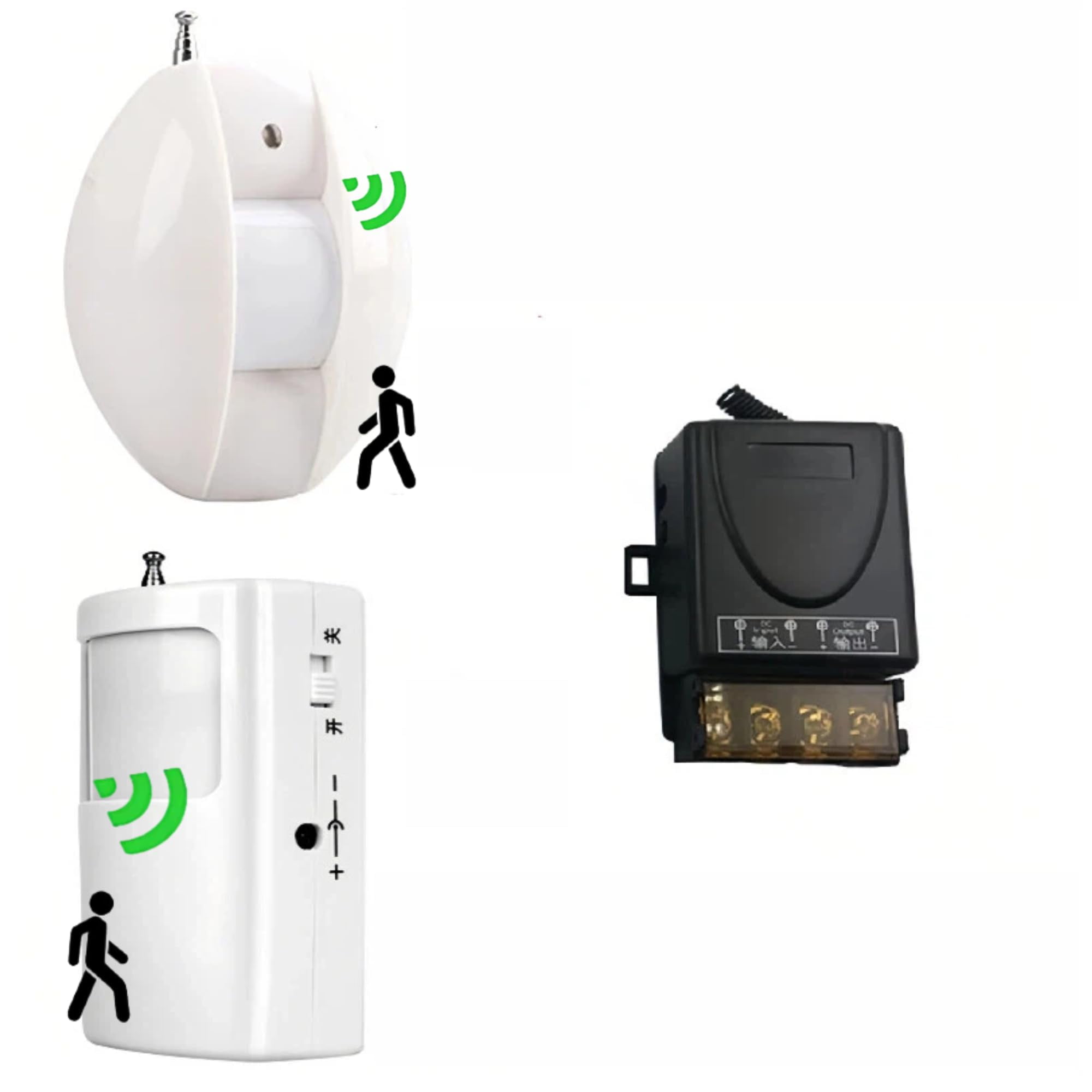 FSLiving Wireless Presence Sensor Kit, Curtain + Wide-Range Dual ...