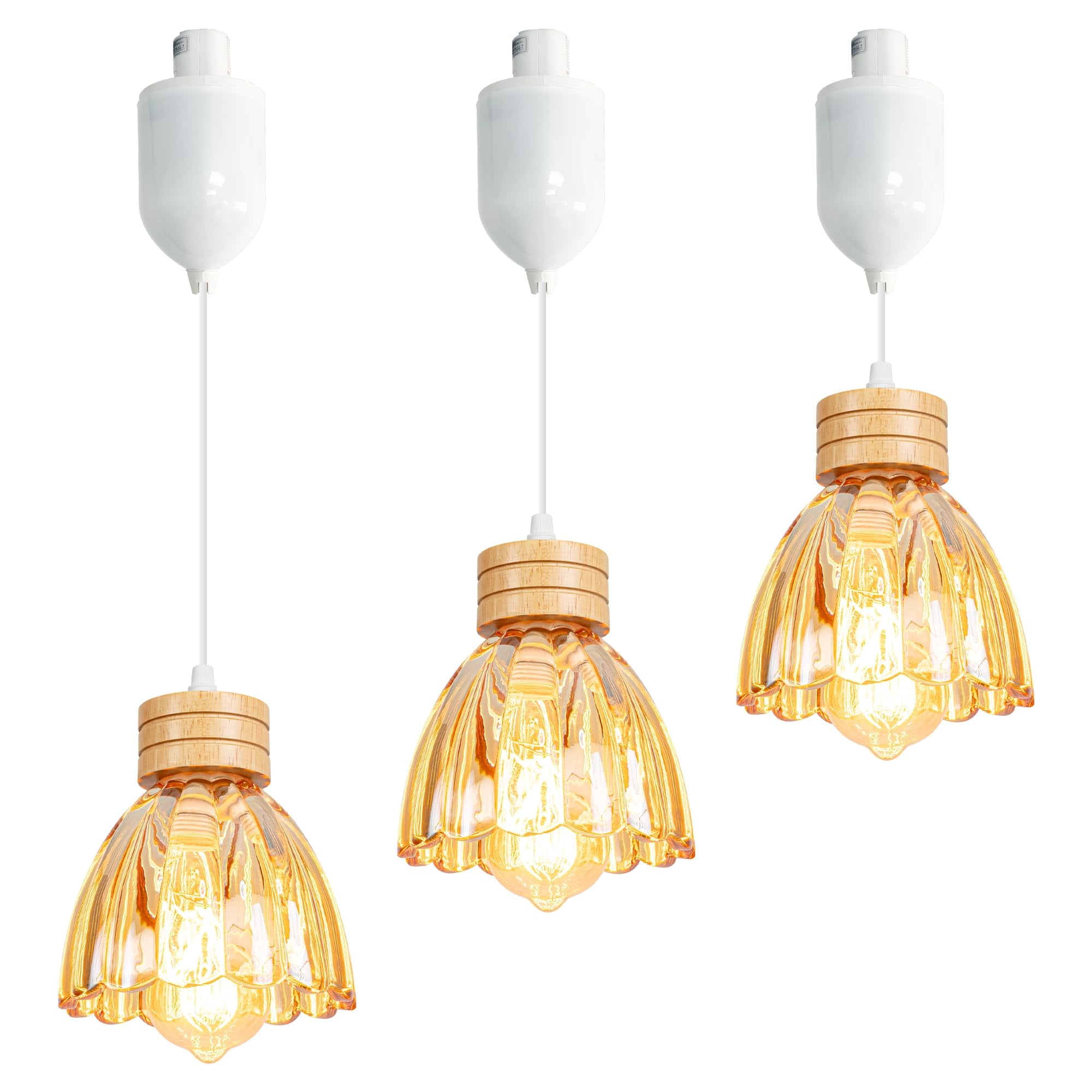 FSLivingMini Adjustable Height Juno Track Light Pendants, 4 Ft Cord, J ...