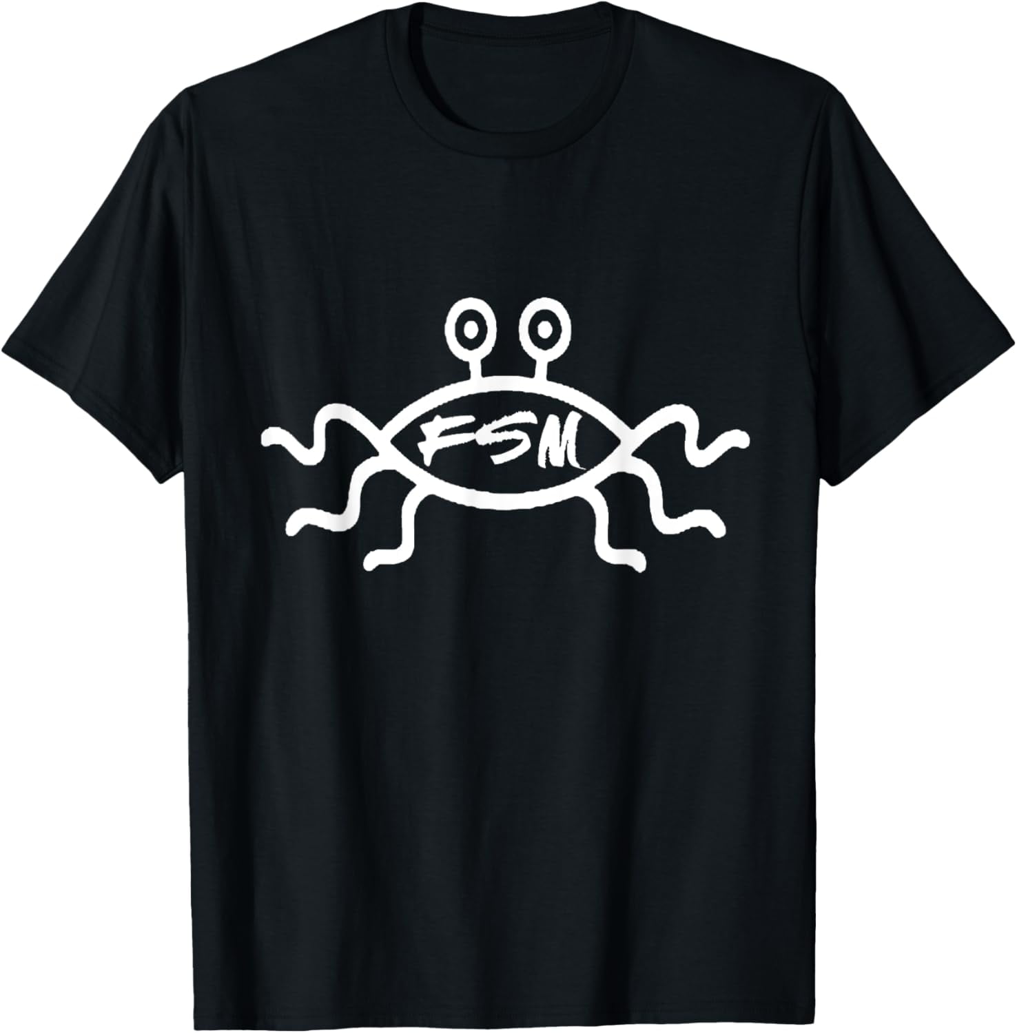 FSM Flying Spaghetti Monster Afterlife Pastafarian Atheist T-Shirt mens ...