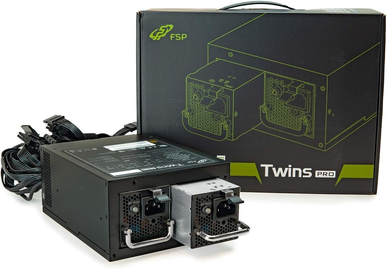 FSP Twins Pro PC PSU ATX PS2 1+1 Dual Module 700W Certified Efficiency ...