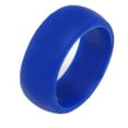 FSR - FLEXIBLE SILICON RINGS - 8MM Men or Ladies Flexible BLUE Silicon ...