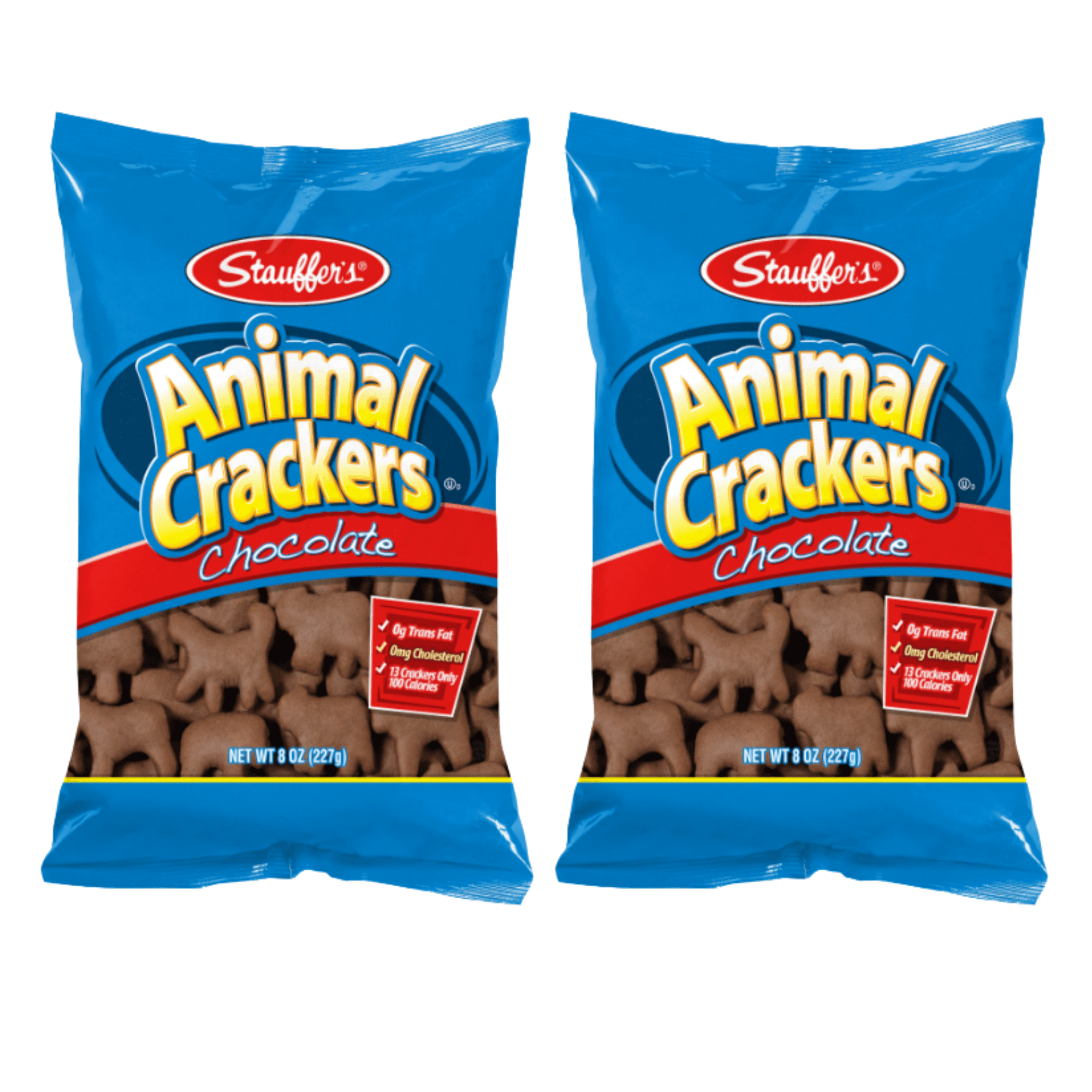 FSSTAM Chocolate Animal Crackers, Coated Animal Cracker Snack Packs ...