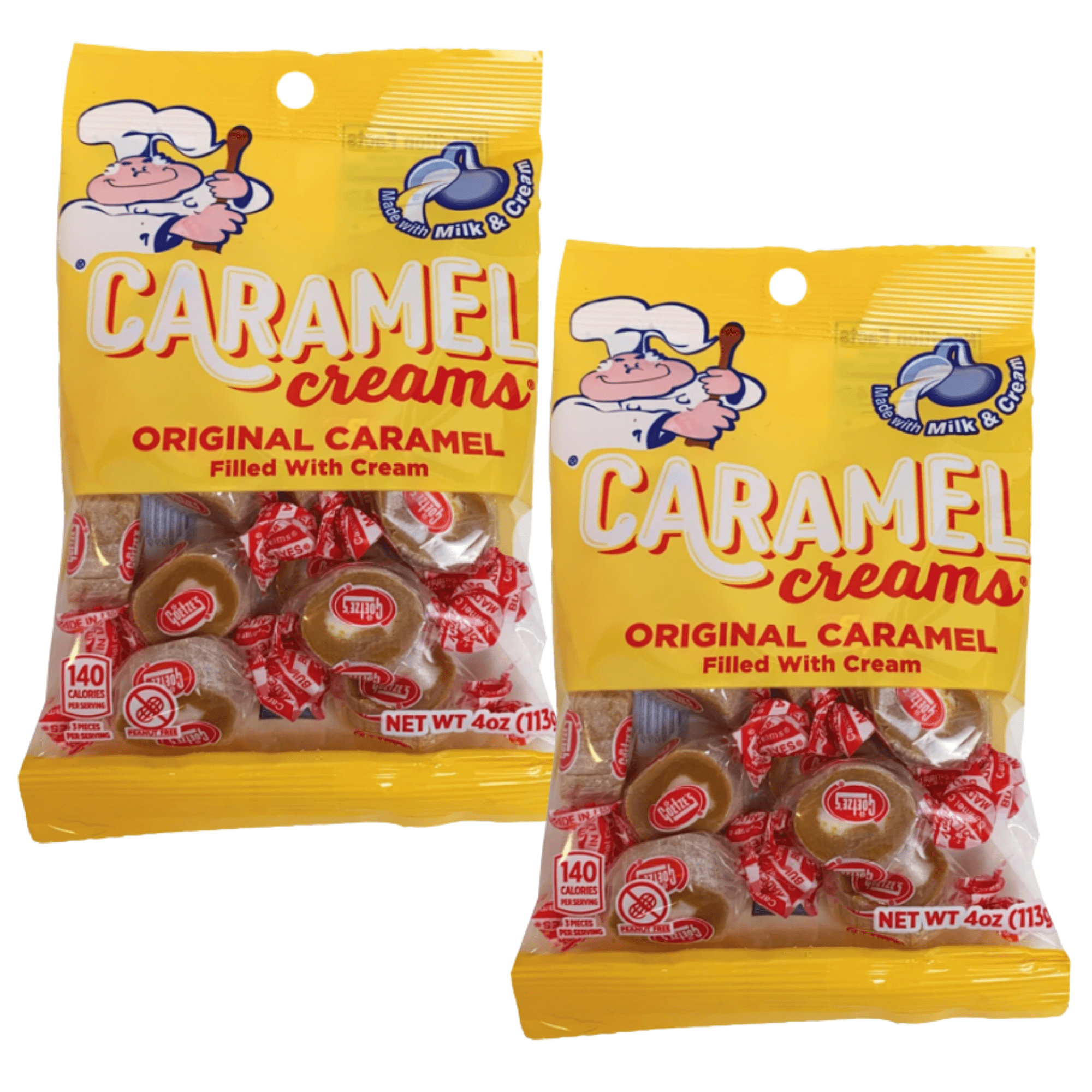 FSSTAM Cream Filled Caramel Candy Soft Chewy Caramel Bite Snack ...