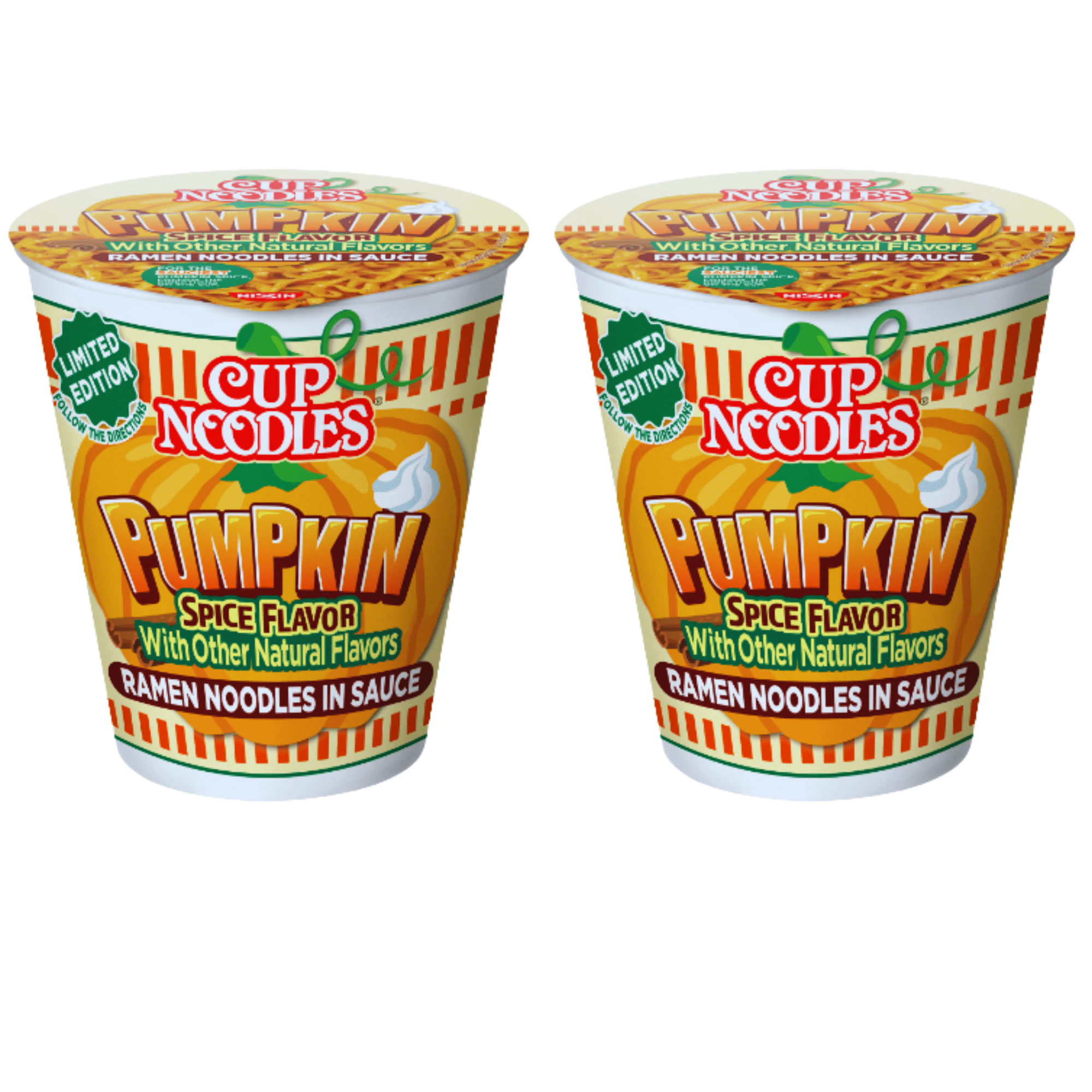 FSSTAM Fall Limited Edition Pumpkin Spice Cup Noodles, Ramen Noodles in ...