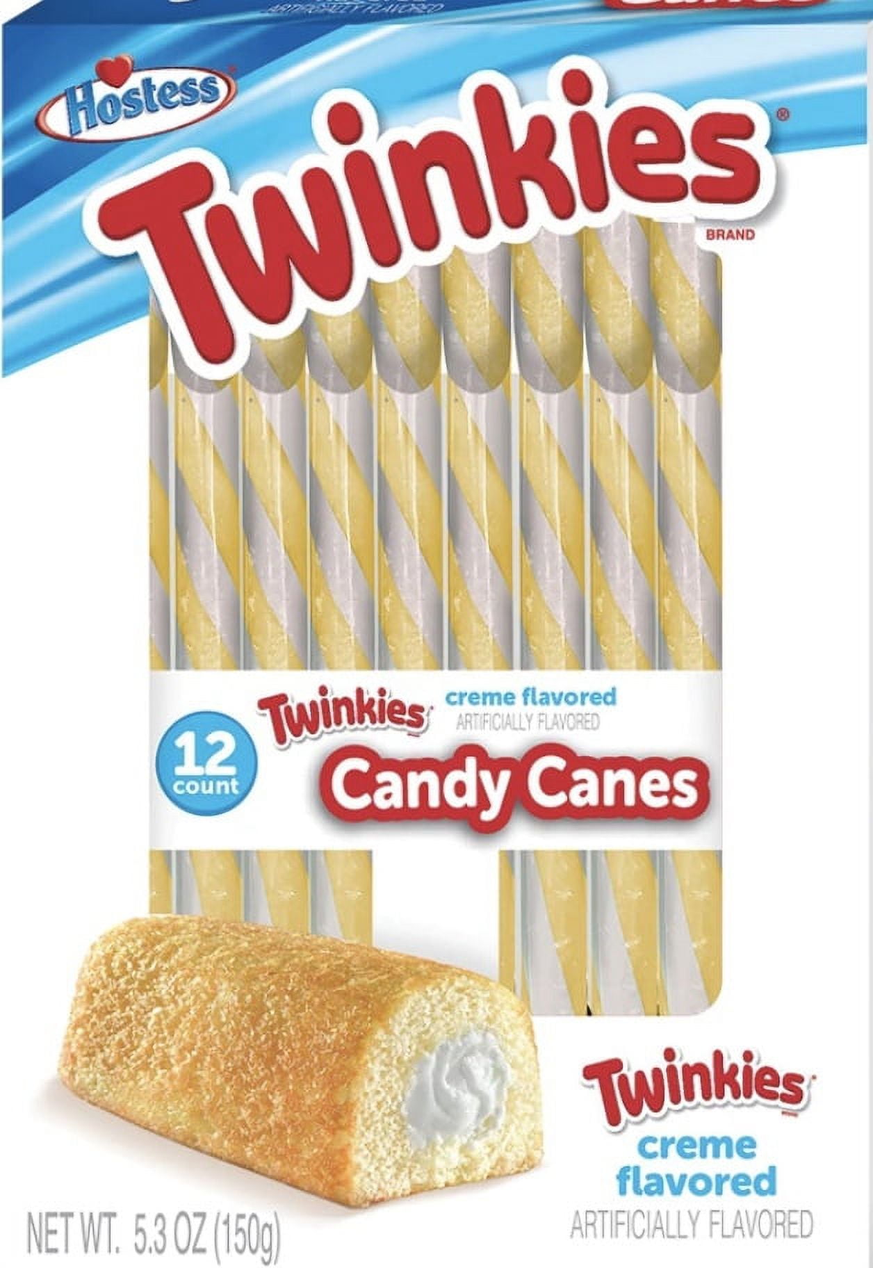 FSSTAM Hostess Twinkies Creme flavored Holiday Candy Canes - 12 count ...