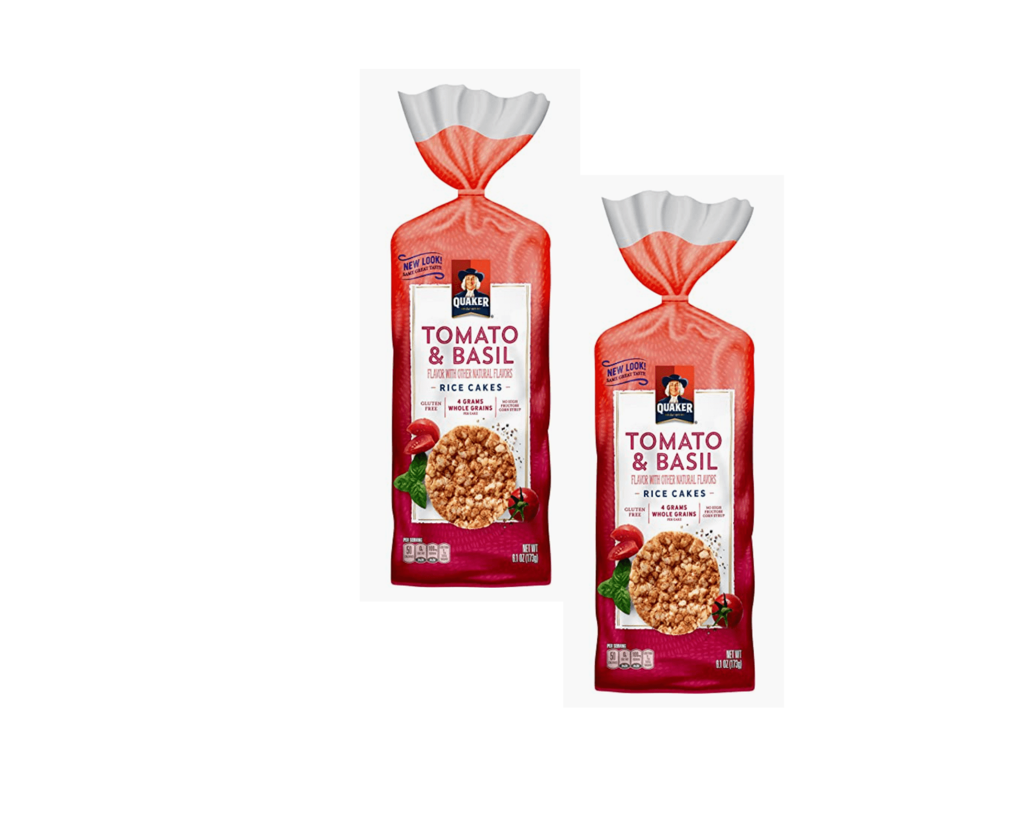 FSSTAM Quaker Gluten-Free Tomato and Basil Rice Cake 14 count-2 pack ...