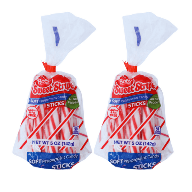 FSSTAM XMAS Sweets: Red & White Striped Soft Peppermint Candy Sticks, 5 ...