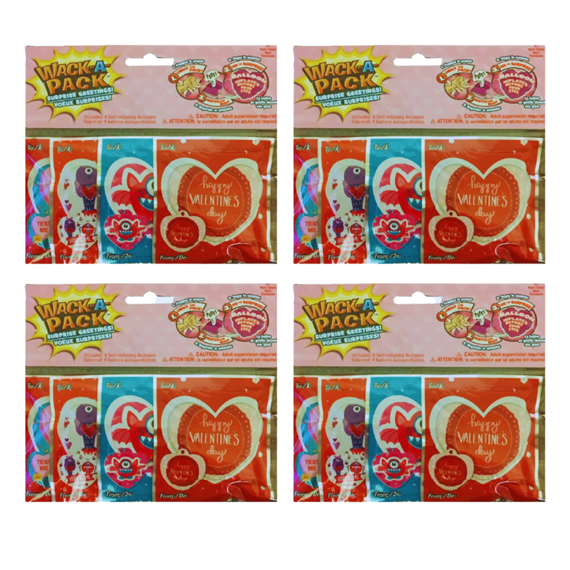 FSSTAM Self Inflating Valentines Balloons, Smack Mini Balloon with ...