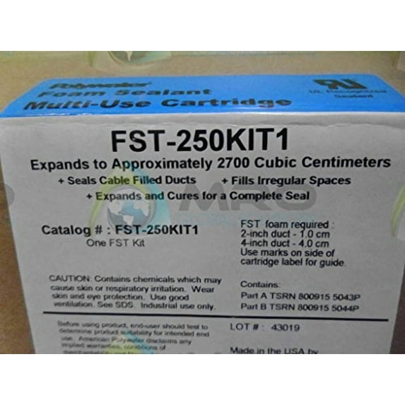 FST-250KIT Polyurethane Foam Duct Sealant Kit 8.5 oz Cartridge Amber ...