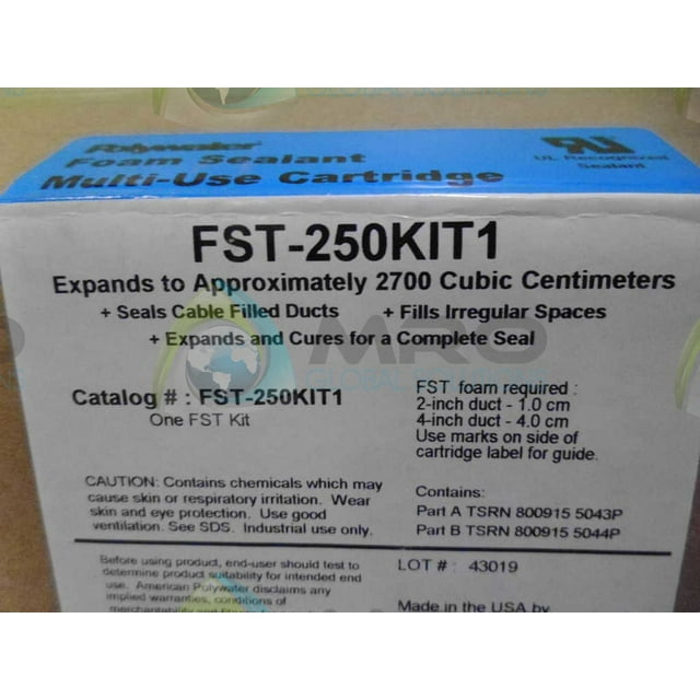 FST-250KIT Polyurethane Foam Duct Sealant Kit 8.5 oz Cartridge Amber ...