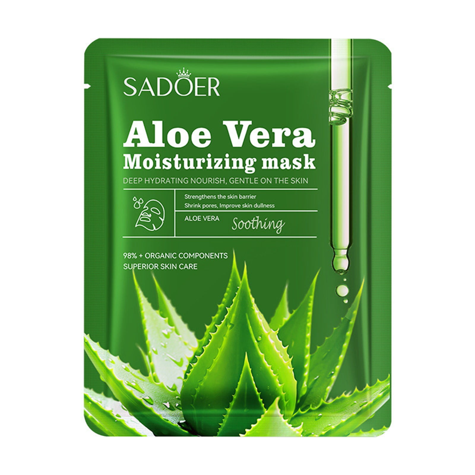 FSTDelivery 4 Sheets Face Masks Skincare Sheet Mask Aloe Vera ...