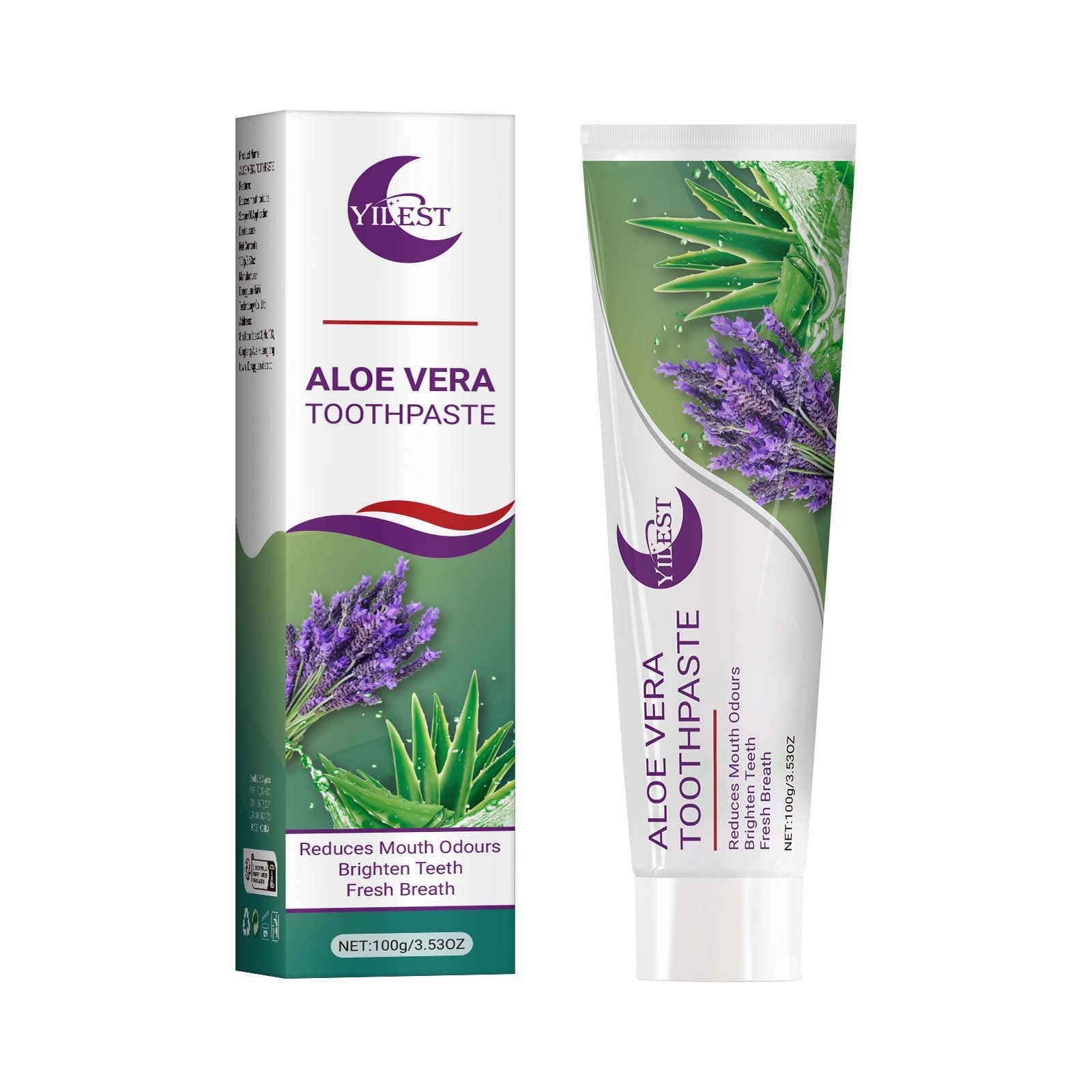 FSTDelivery Aloe Vera Toothpaste,Reduces Mouth Odours,Brighten Teeth ...