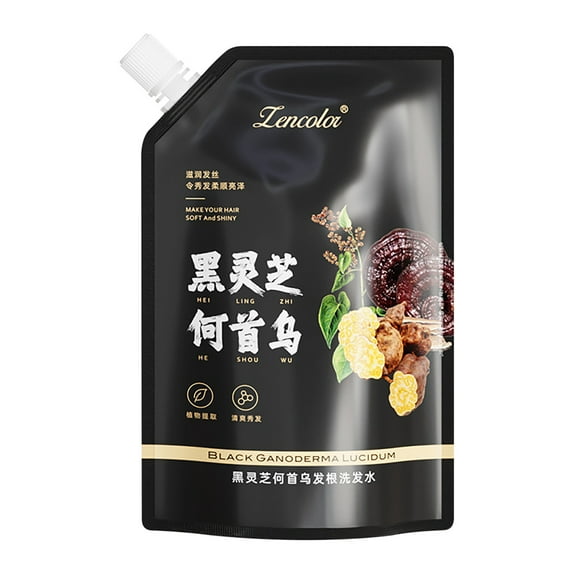 FSTDelivery Black Ganoderma Repair Shampoo for Women and Men, Shampoo ...