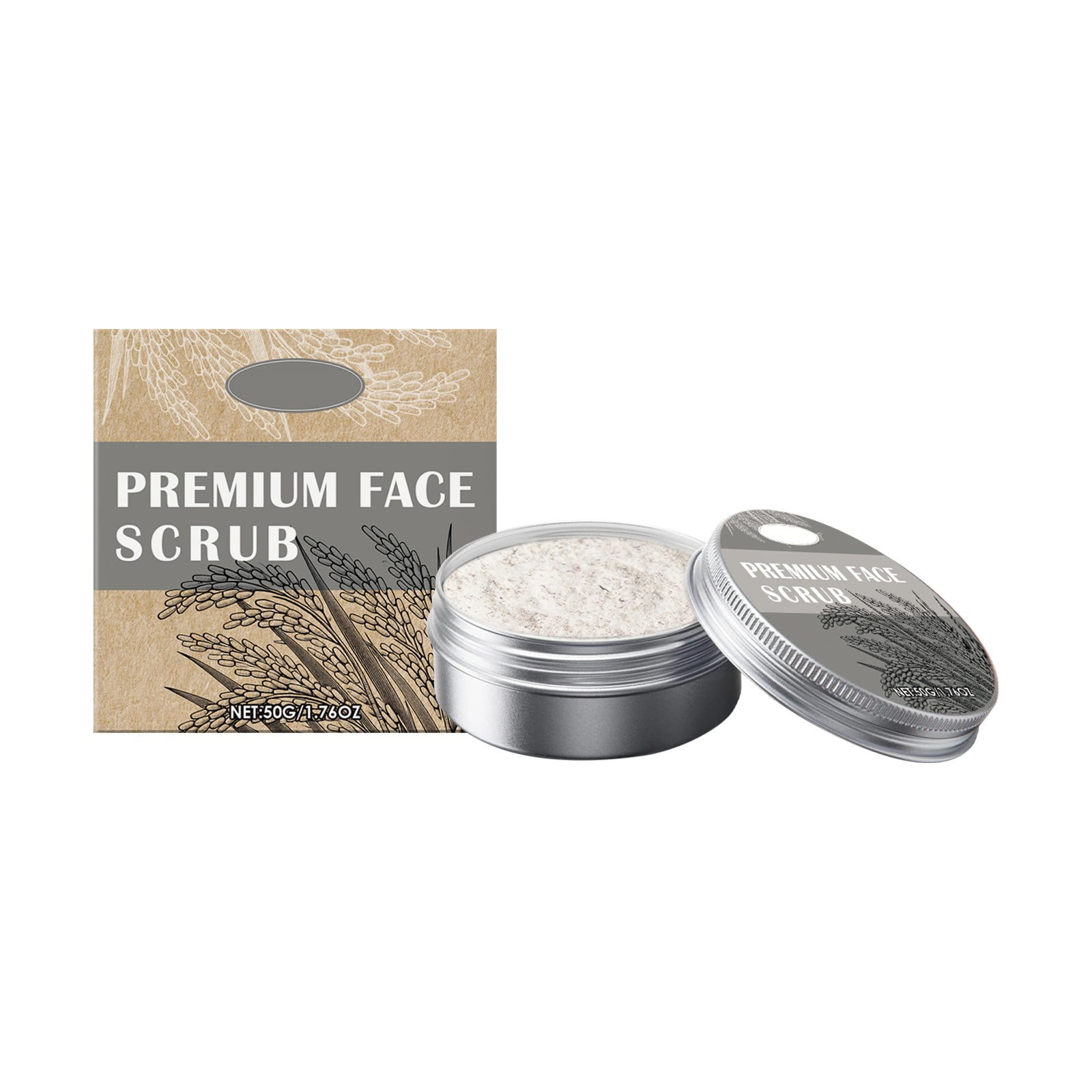 FSTDelivery Brightening Exfoliating Daily Facial Scrub, Deep Exfoliator ...