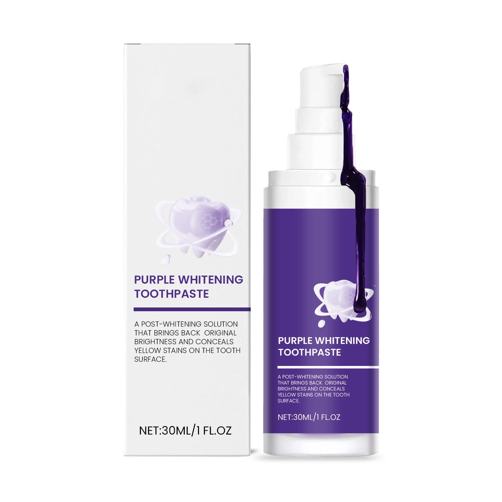 FSTDelivery Colour Corrector Whitening Toothpaste with Fluoride,Tooth ...