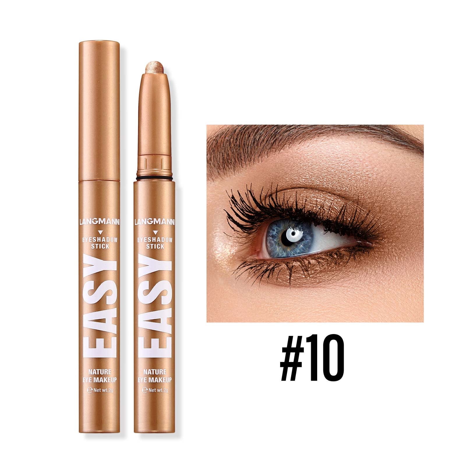 FSTDelivery Eyeshadow Stick, 12 Colors Metallic Shimmer Matte ...