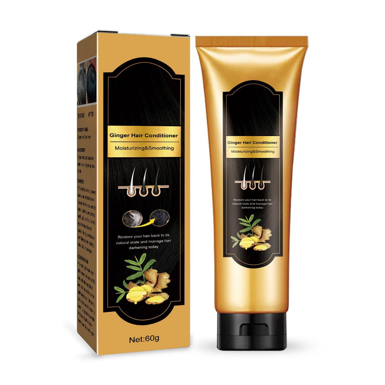 FSTDelivery Ginger Conditioner for Curly Hair, Clean and Pure ...